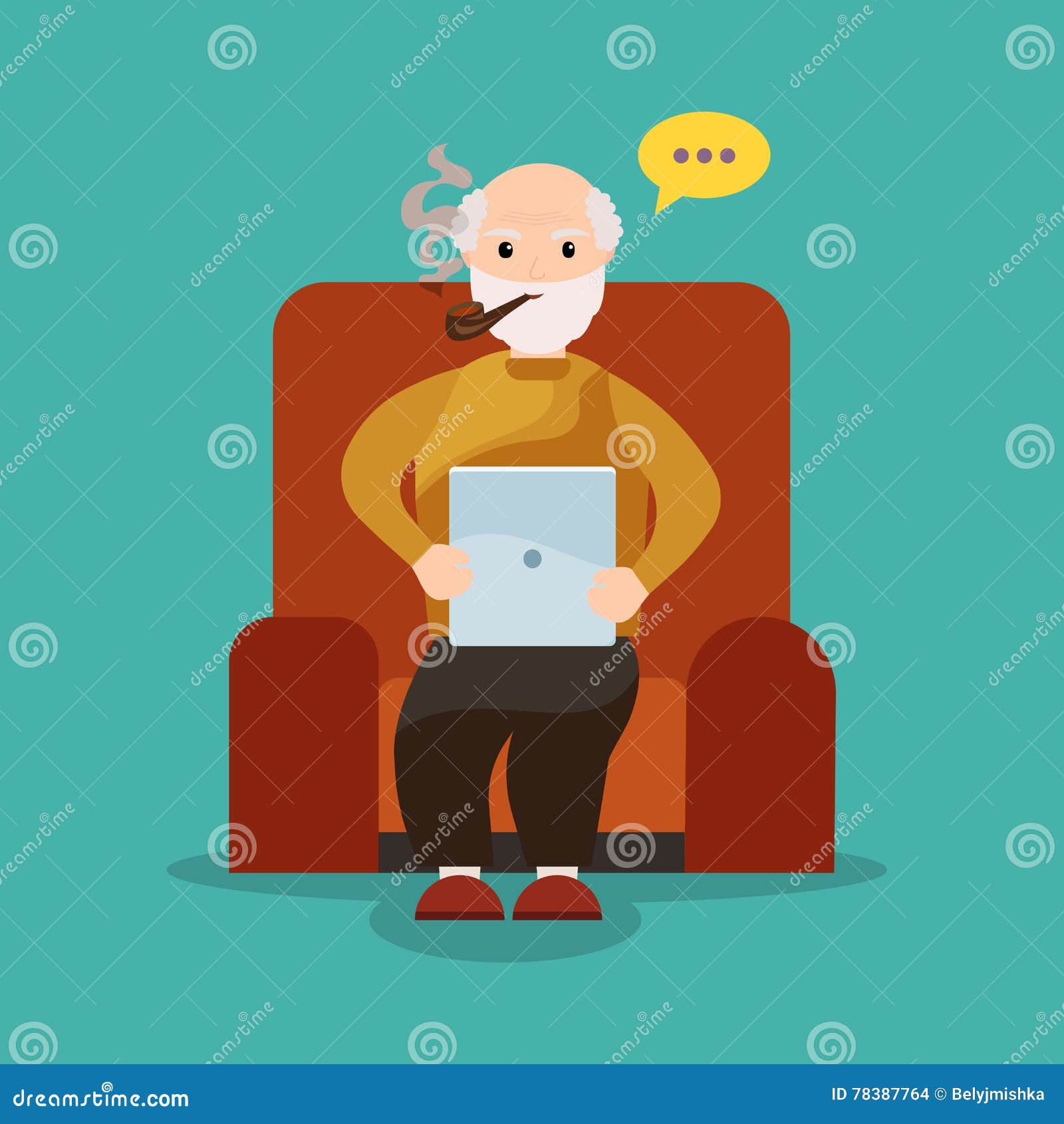 Old Man Computer Cartoon Stock Illustrations – 2,904 Old Man Computer ...