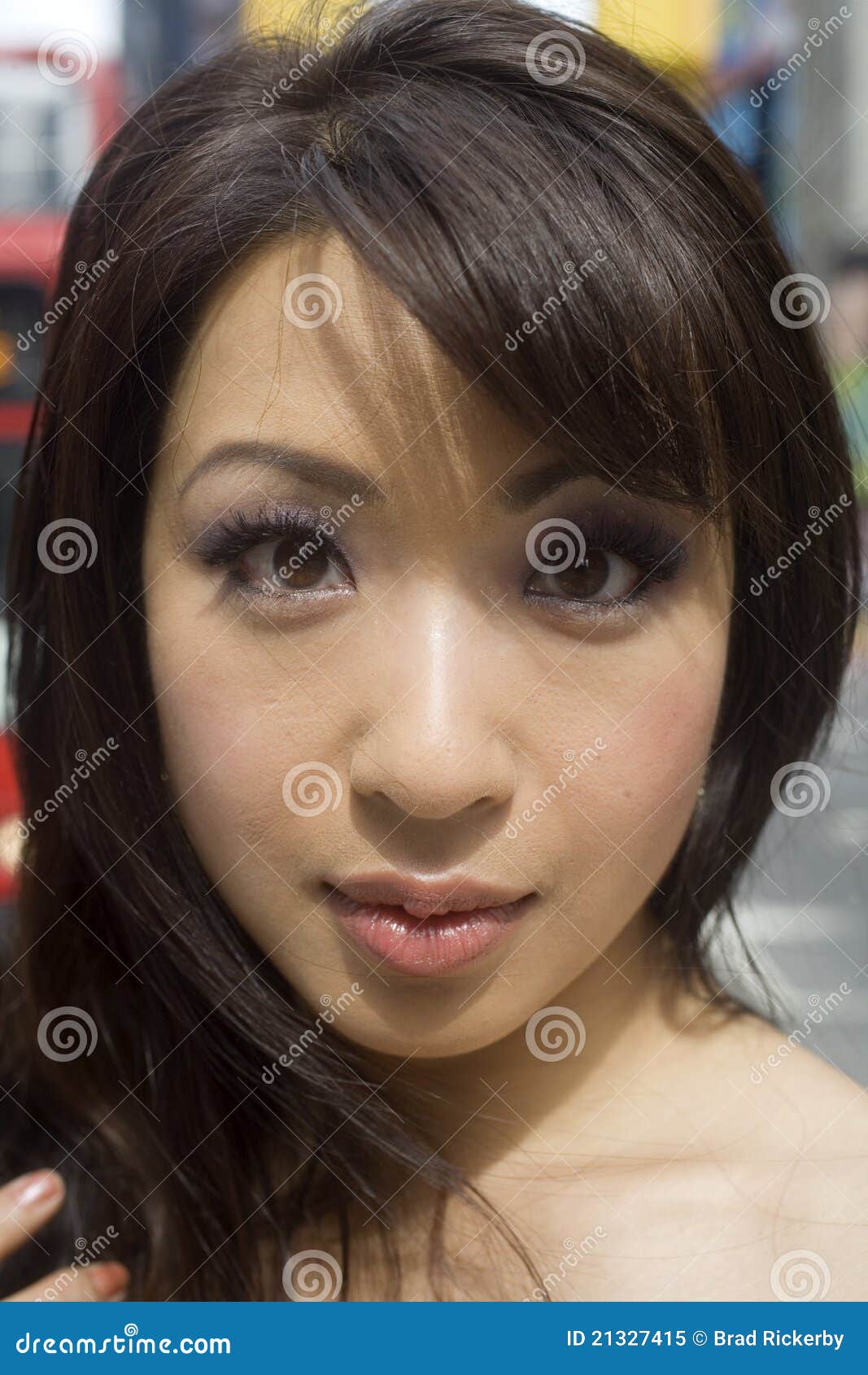 Lovely Chinese Face in the Crowd Stock Image - Image of face, human ...