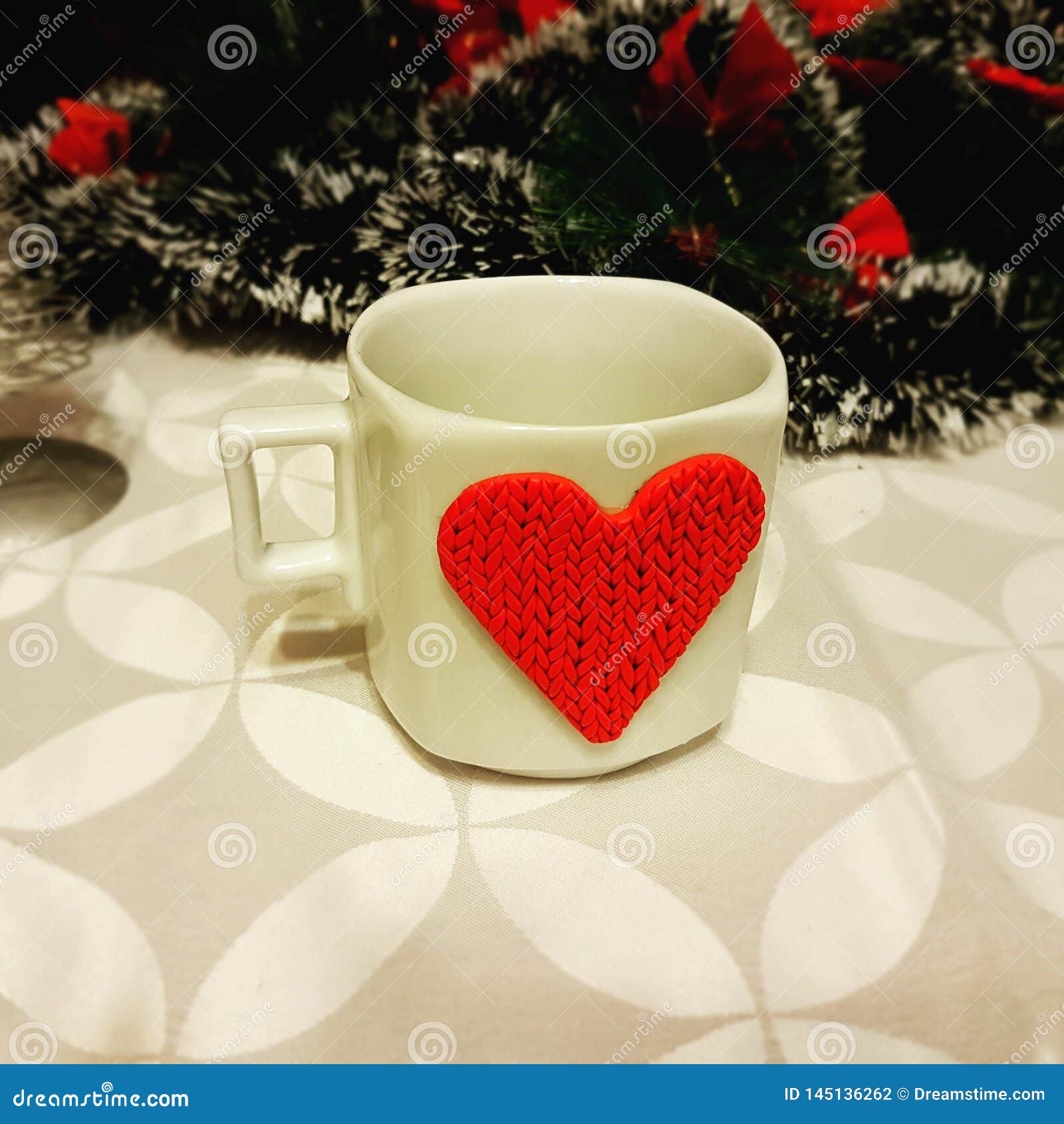 Lovely Coffee Cup Under the Christmas Tree Stock Photo - Image of ...