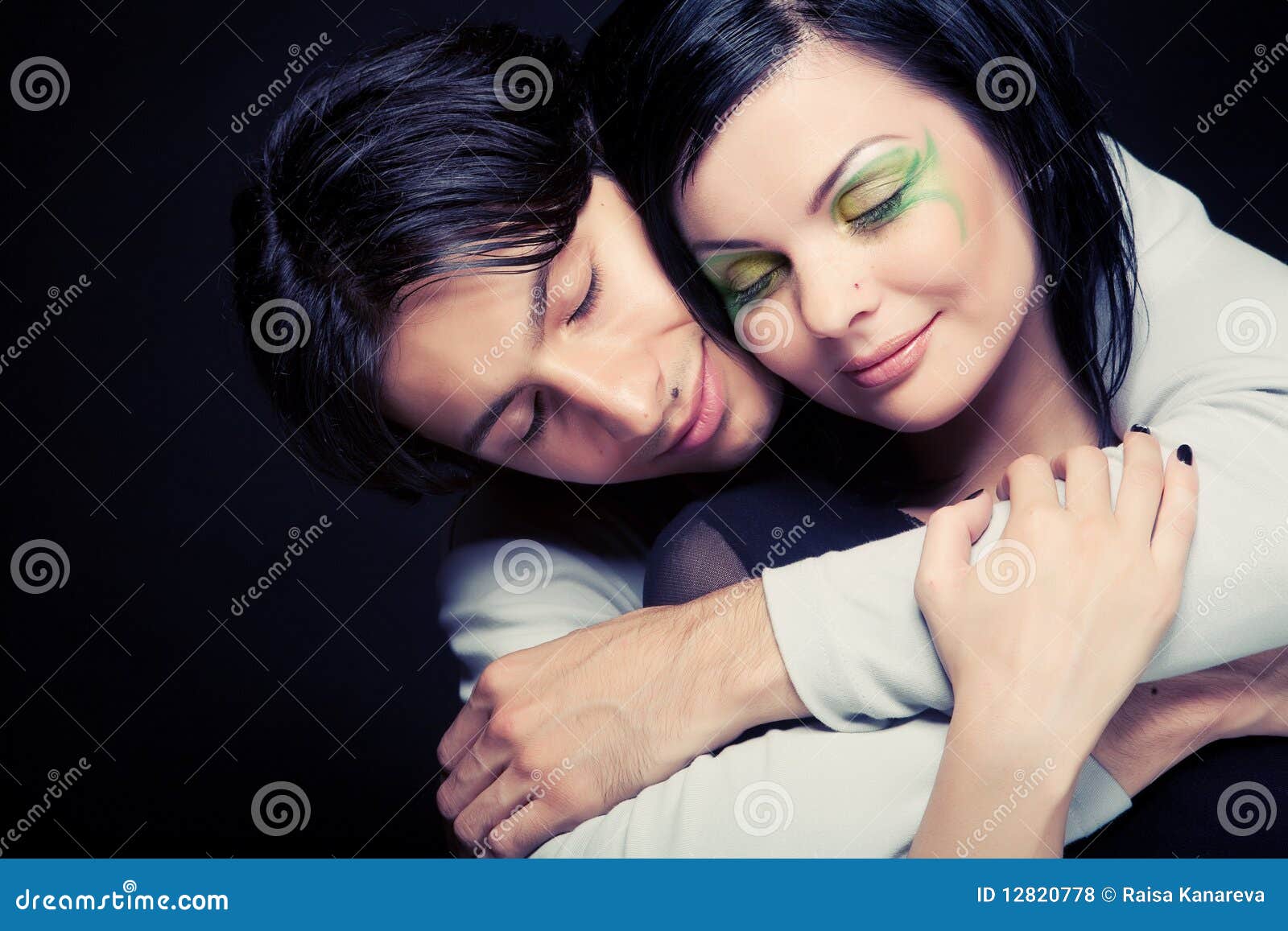 Lovely couple stock photo. Image of brunette, lover, boyfriend - 12820778