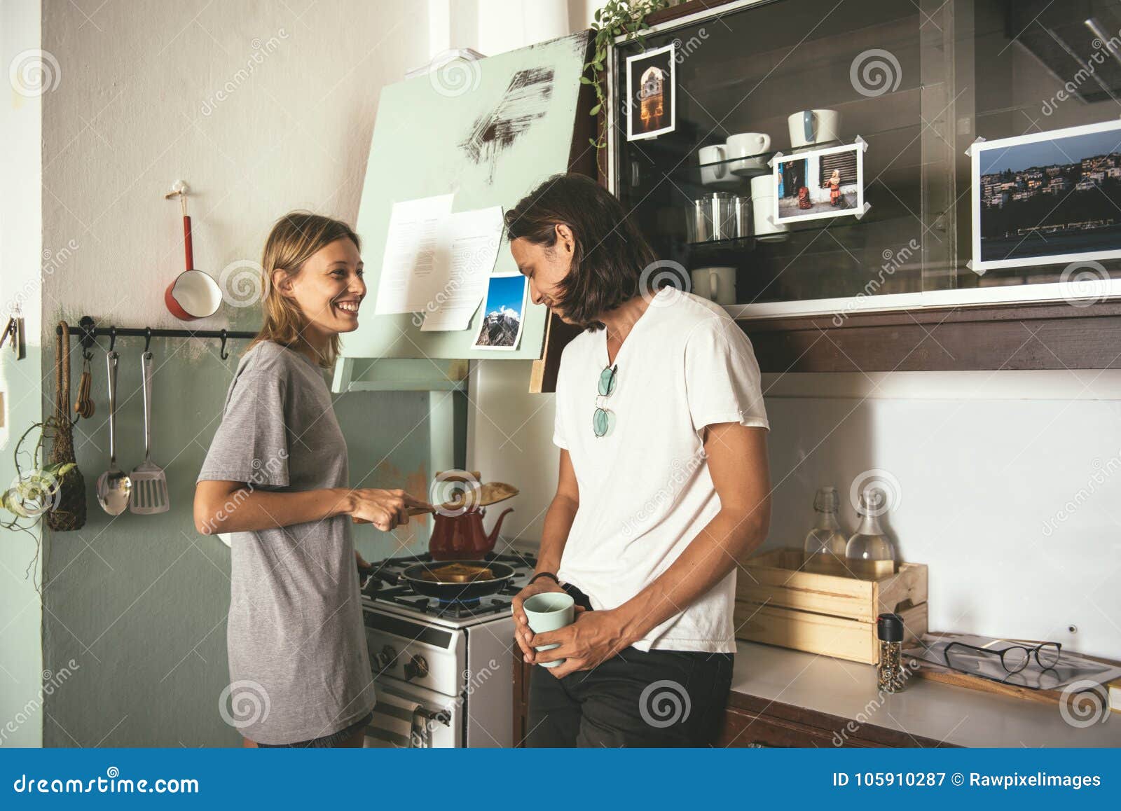 Lovely Couple Spending Quality Time Together Stock Image - Image of ...