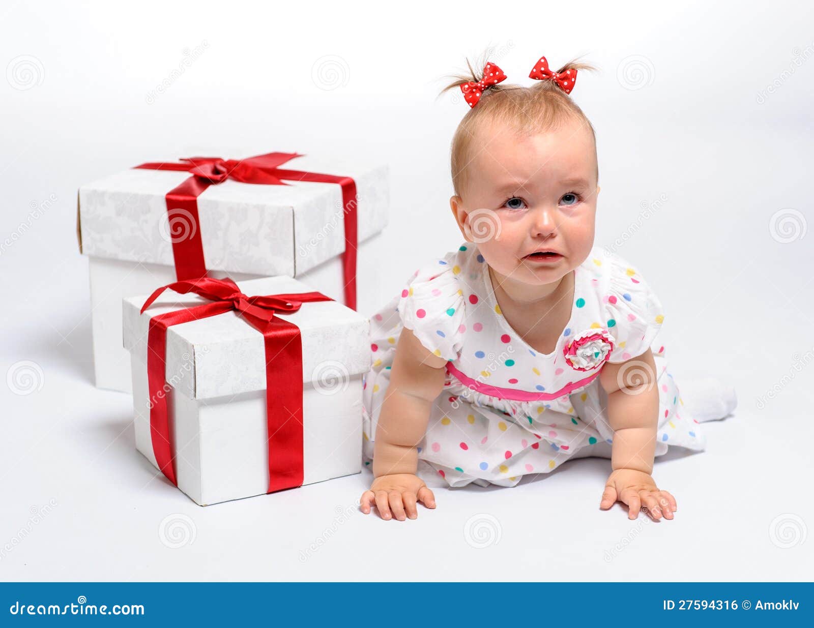 Crying Baby Girl Sitting Box Stock Photos - Free & Royalty-Free Stock ...