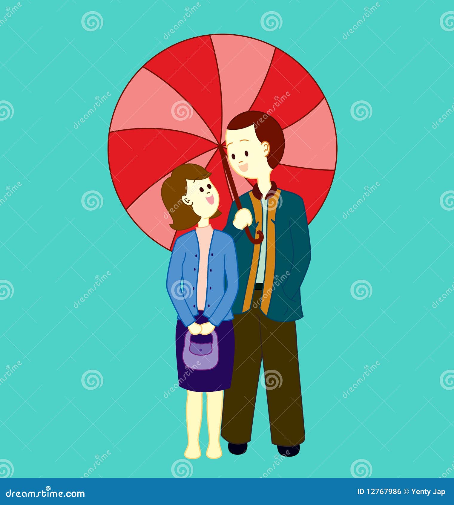 Lovely day stock vector. Illustration of quality, togetherness - 12767986