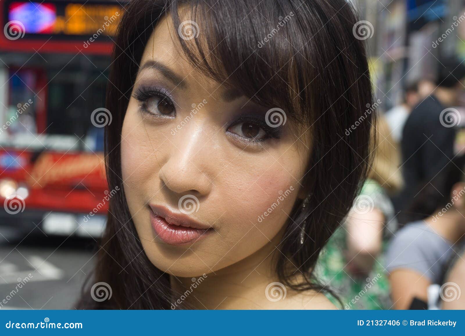 Lovely Face in the Crowd stock photo. Image of human - 21327406