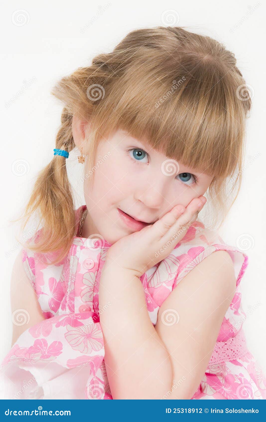 The lovely girl stock photo. Image of long, child, pink - 25318912