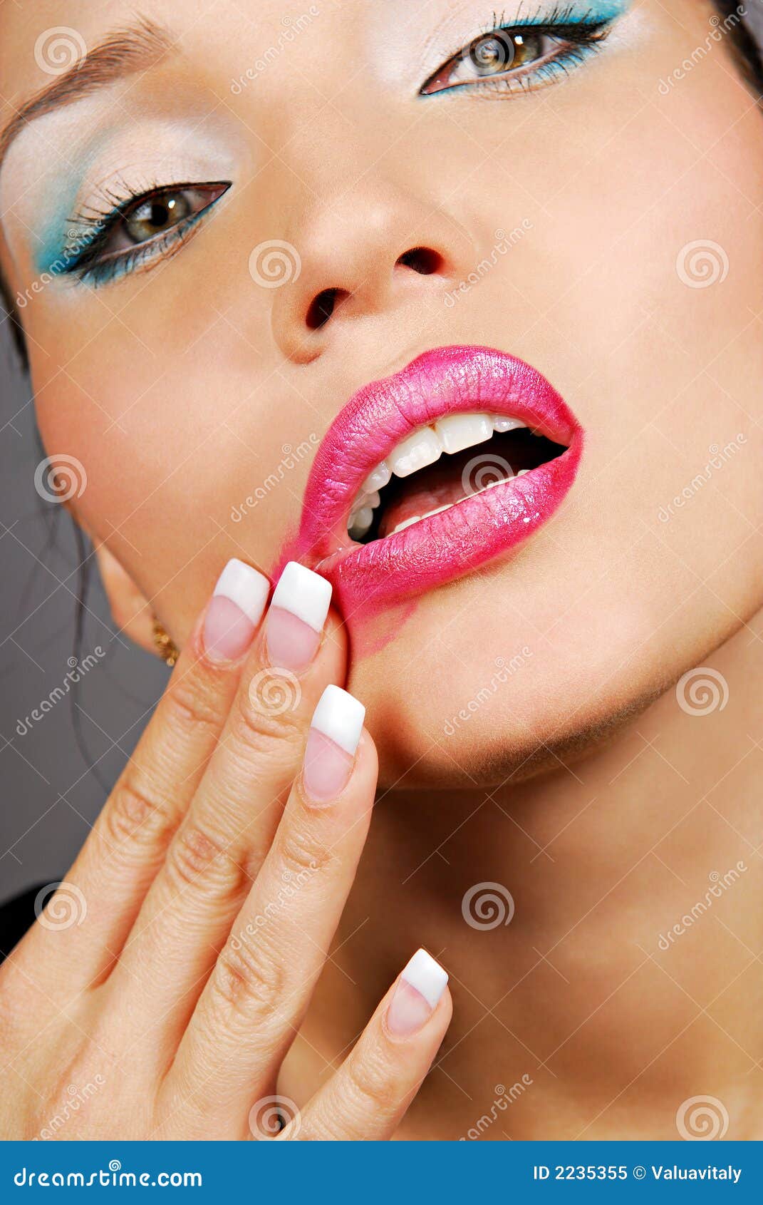Lovely Girl with Beautiful Pi Stock Image - Image of lady, facial: 2235355