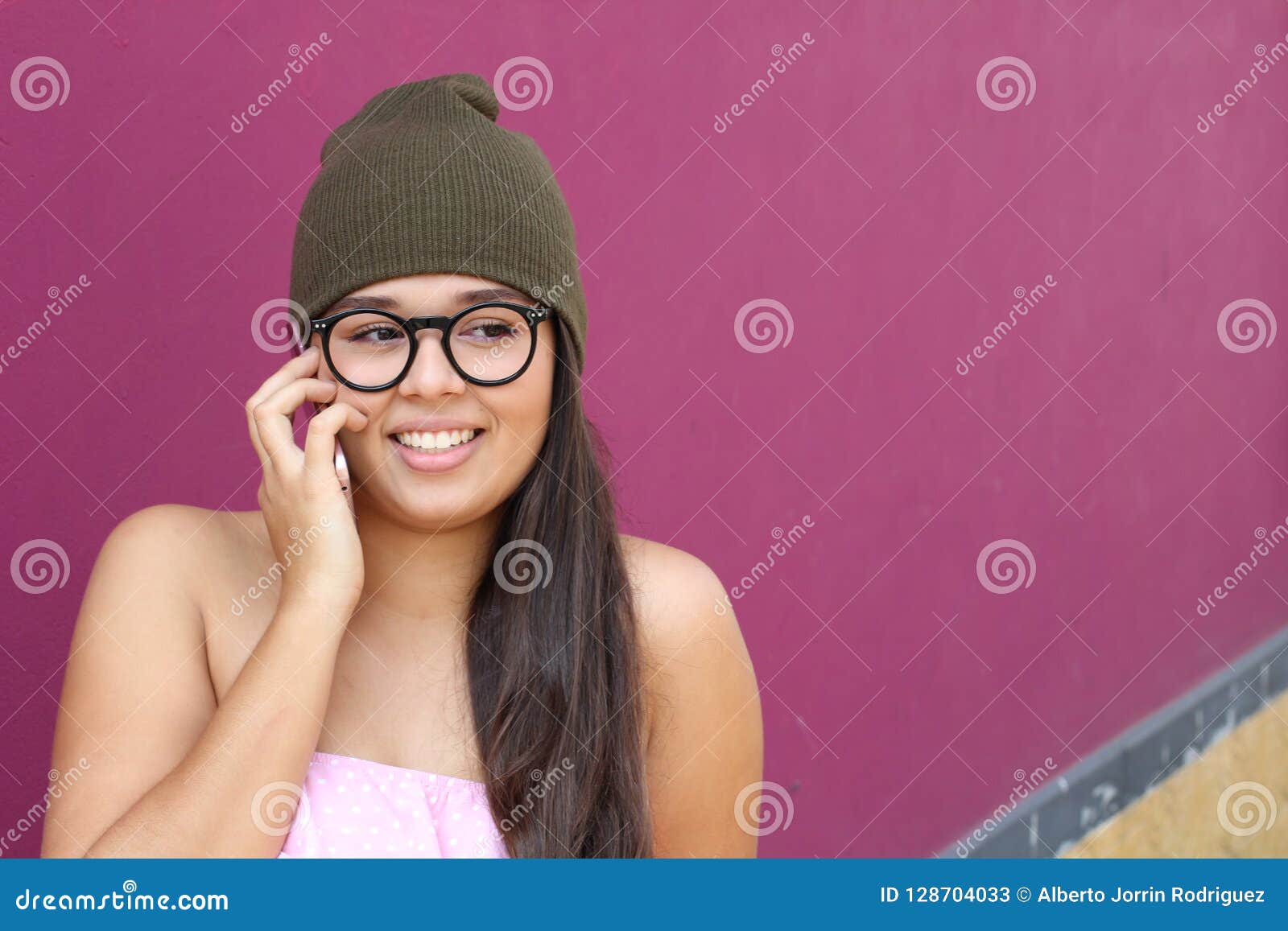 Lovely Girl Calling by Phone Stock Image - Image of call, face: 128704033