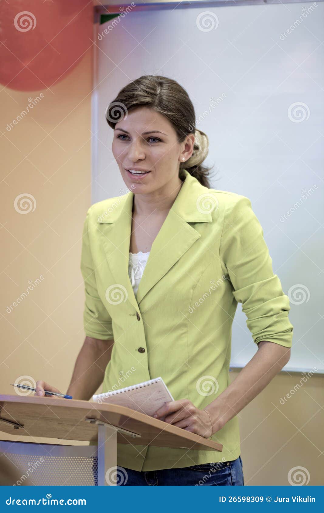 The lovely lecturer stock image. Image of education, educational - 26598309