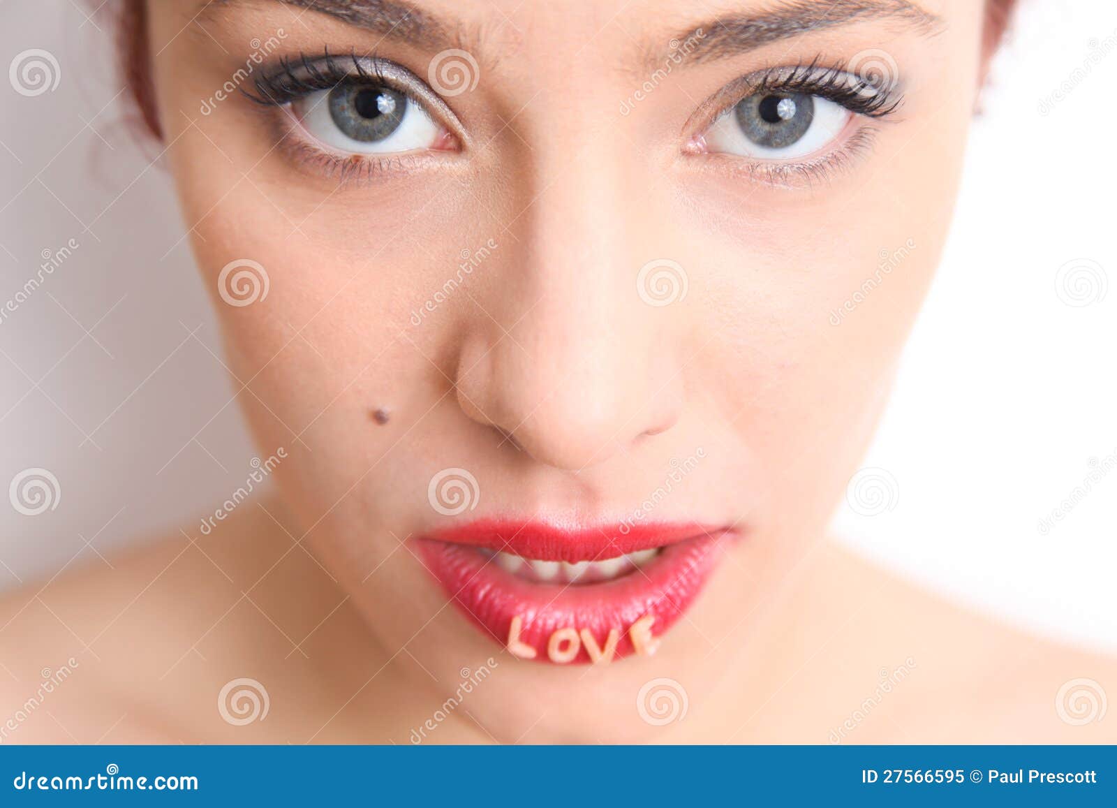 Lovely lips stock image. Image of makeup, mouth, gloss - 27566595