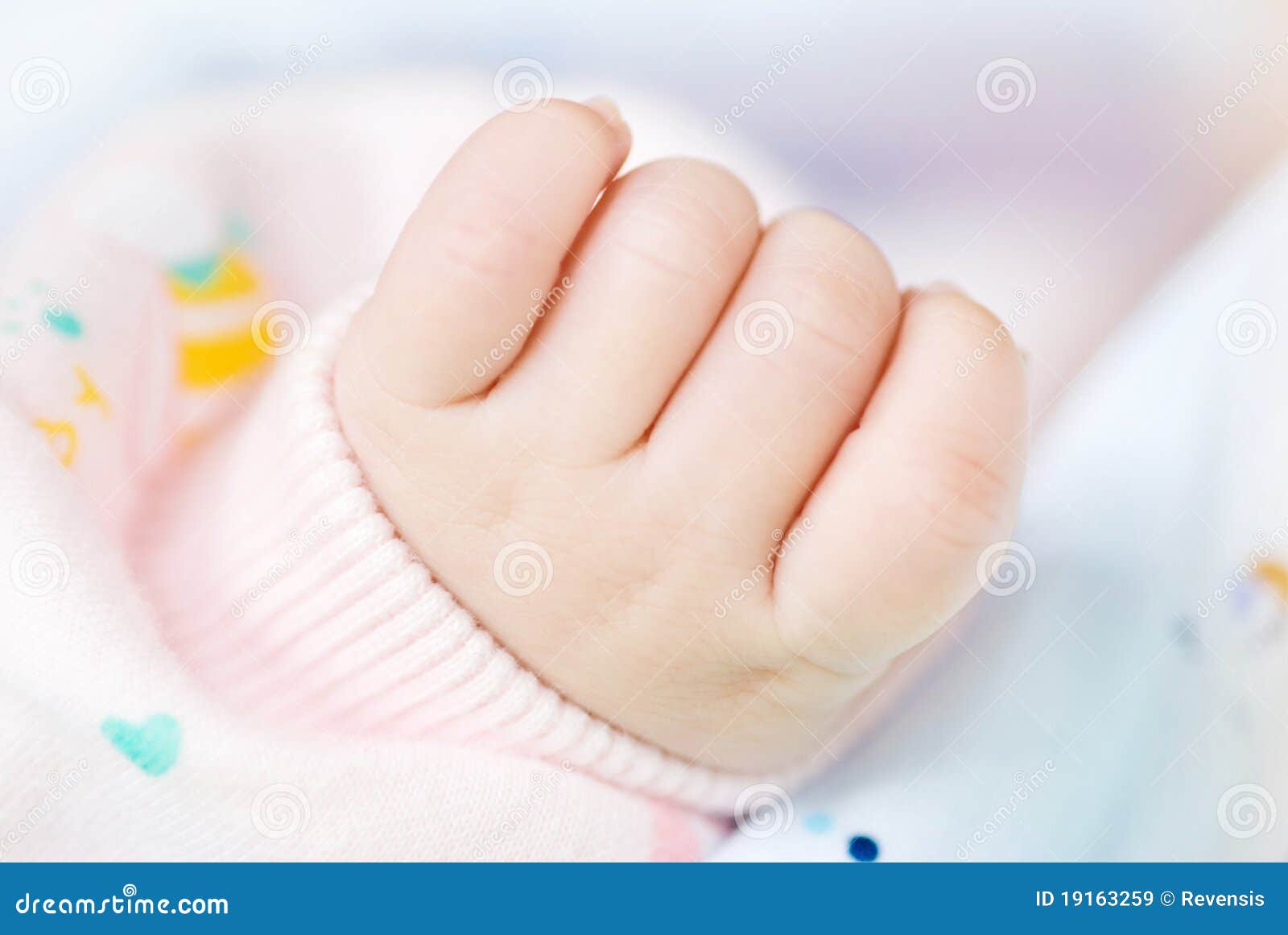 Lovely Little Clenched Hand Stock Image - Image of newborn, skin: 19163259