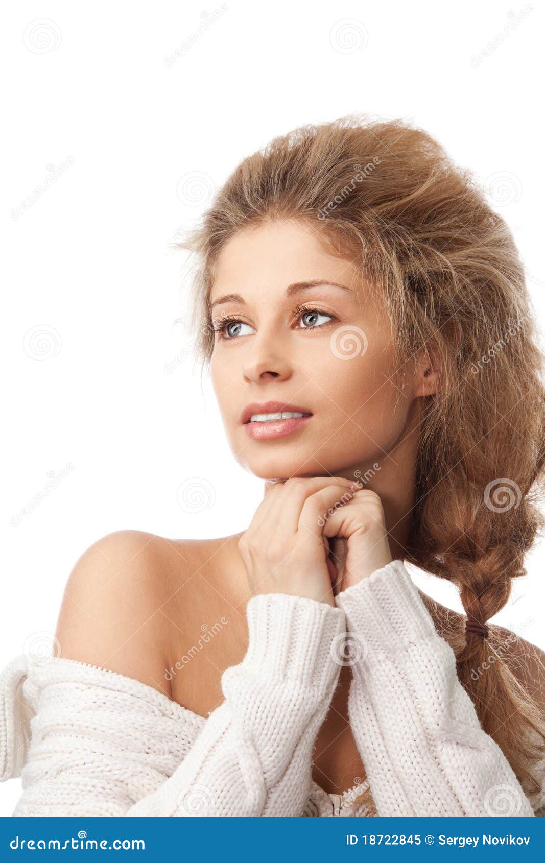 Lovely look stock image. Image of closeup, beauty, female - 18722845