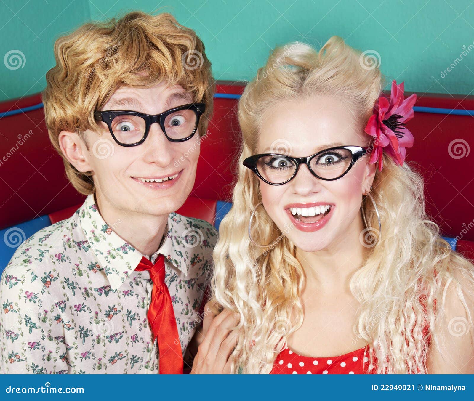 Lovely nerds stock image. Image of nerdy, girlfriend - 22949021