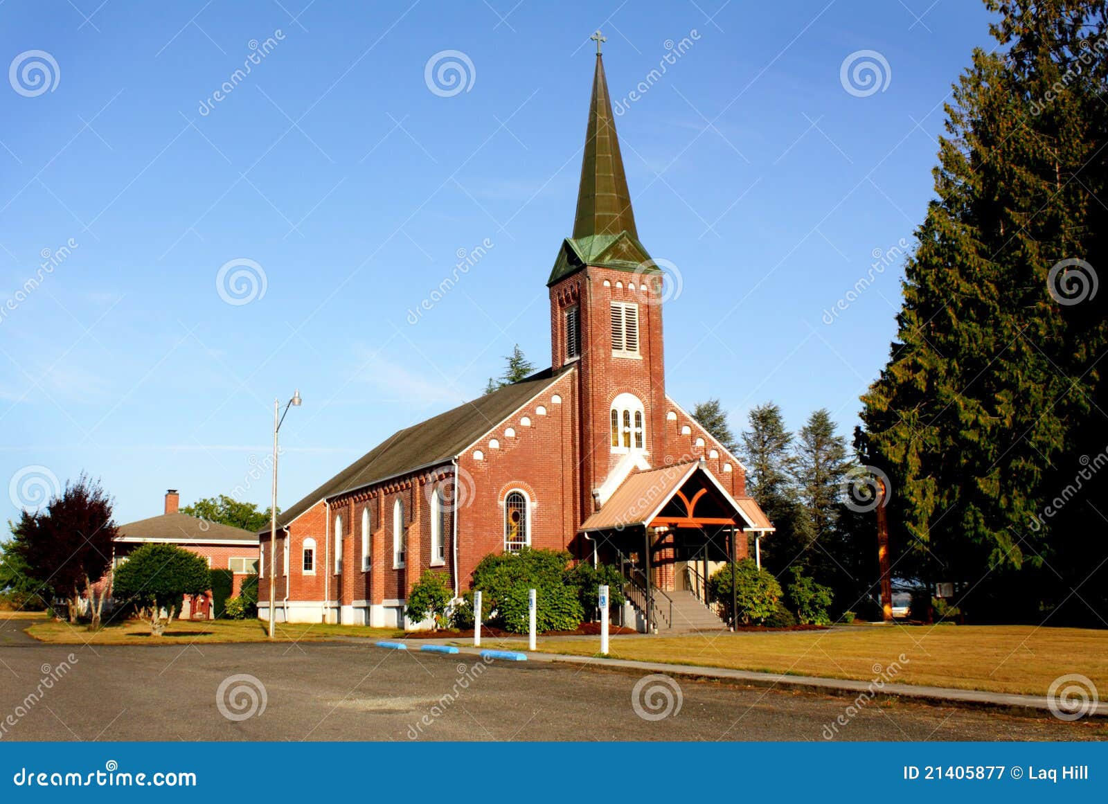 Lovely Old Brick Church stock image. Image of church - 21405877