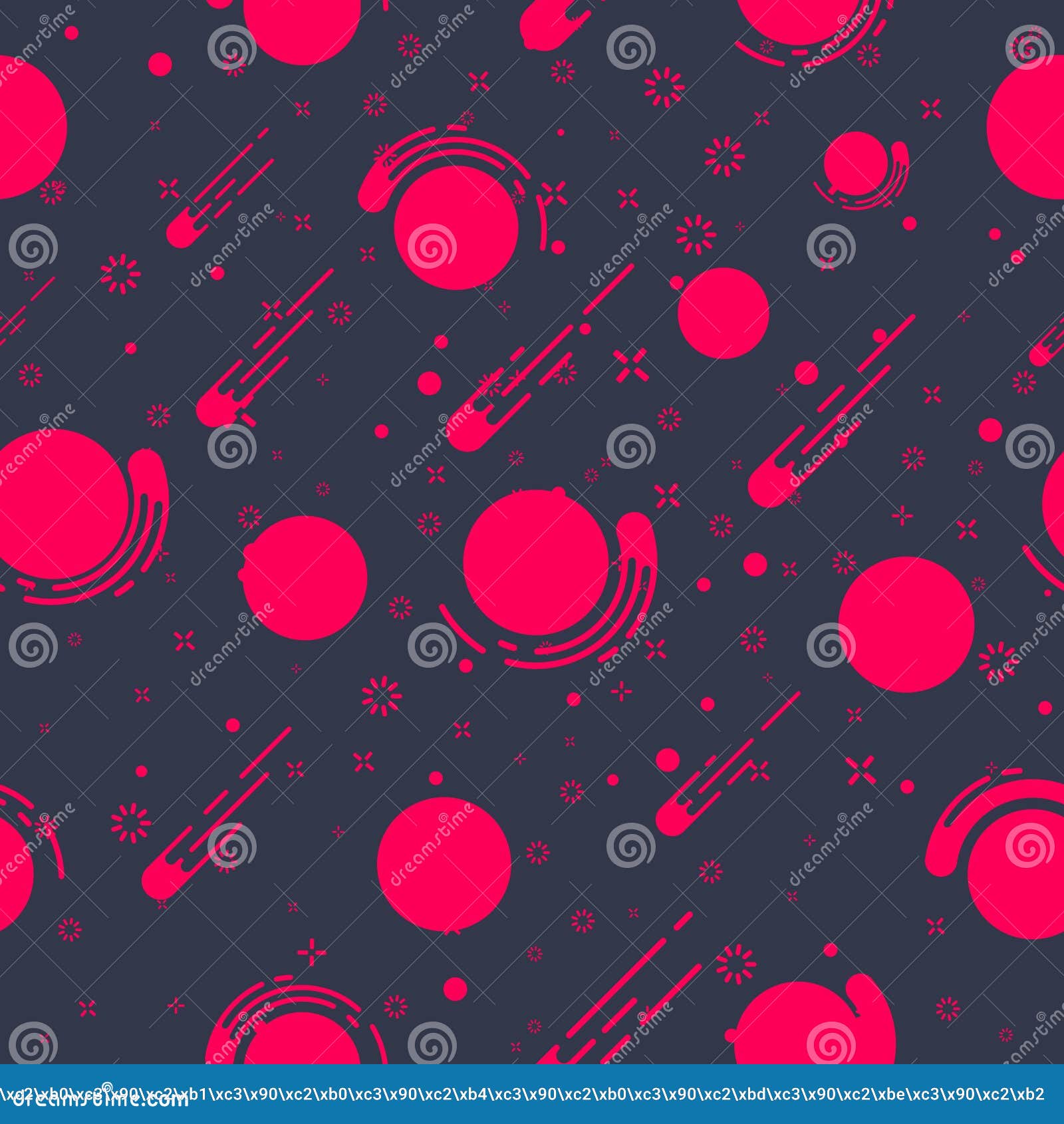 Lovely Outer Space Planets Vector Stock Vector - Illustration of flat ...
