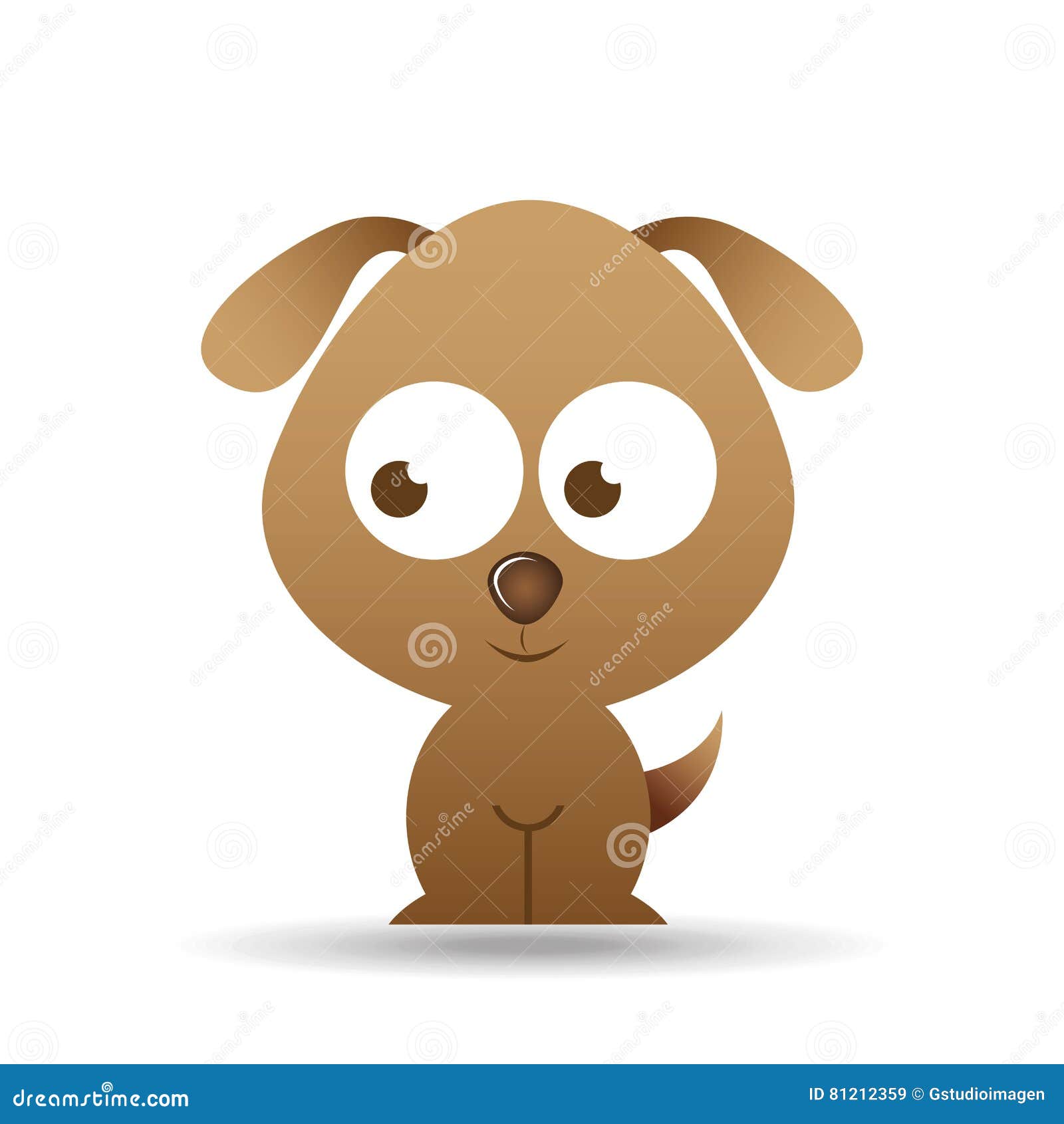 Lovely puppy dog icon stock vector. Illustration of print - 81212359