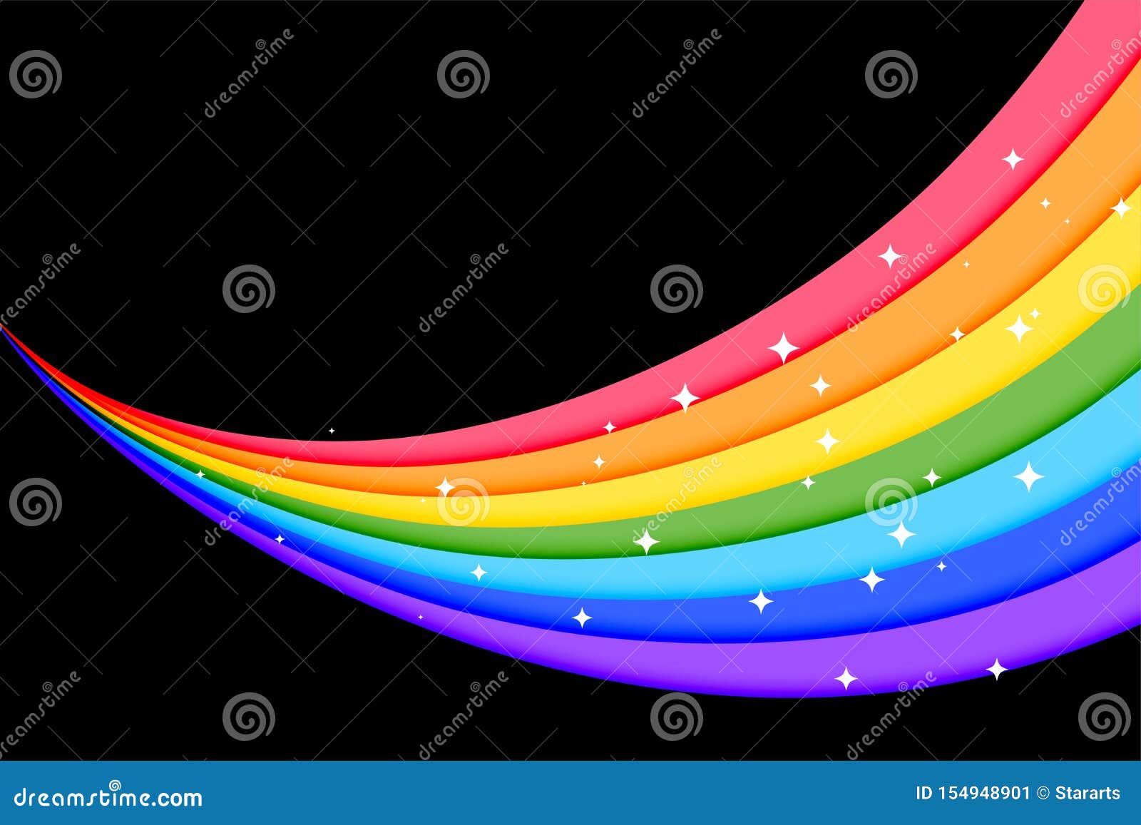 Lovely Rainbow Colorful Lines Background Stock Vector - Illustration of ...