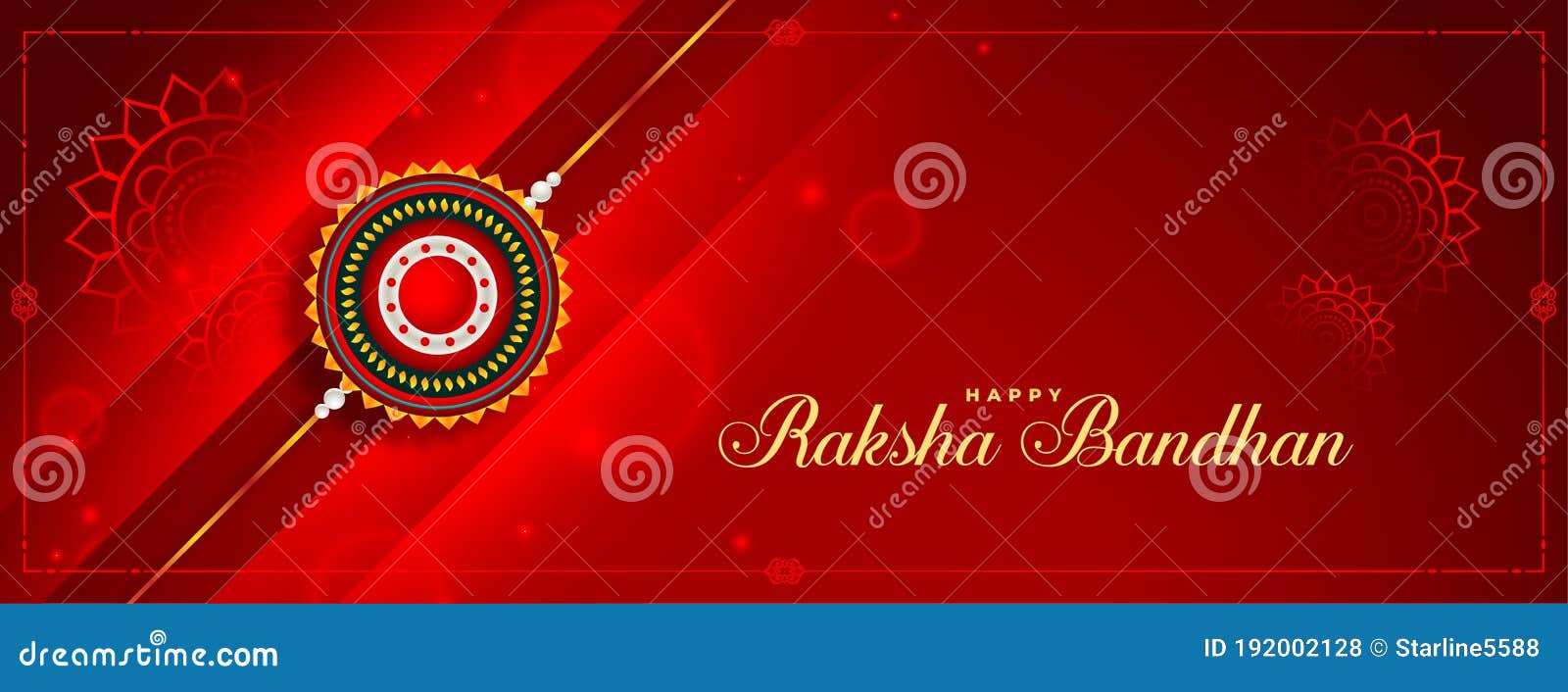 Lovely Raksha Bandhan Red Shiny Banner Design Stock Vector ... Lovely Raksha Bandhan Red Shiny Banner Design Stock Vector ...