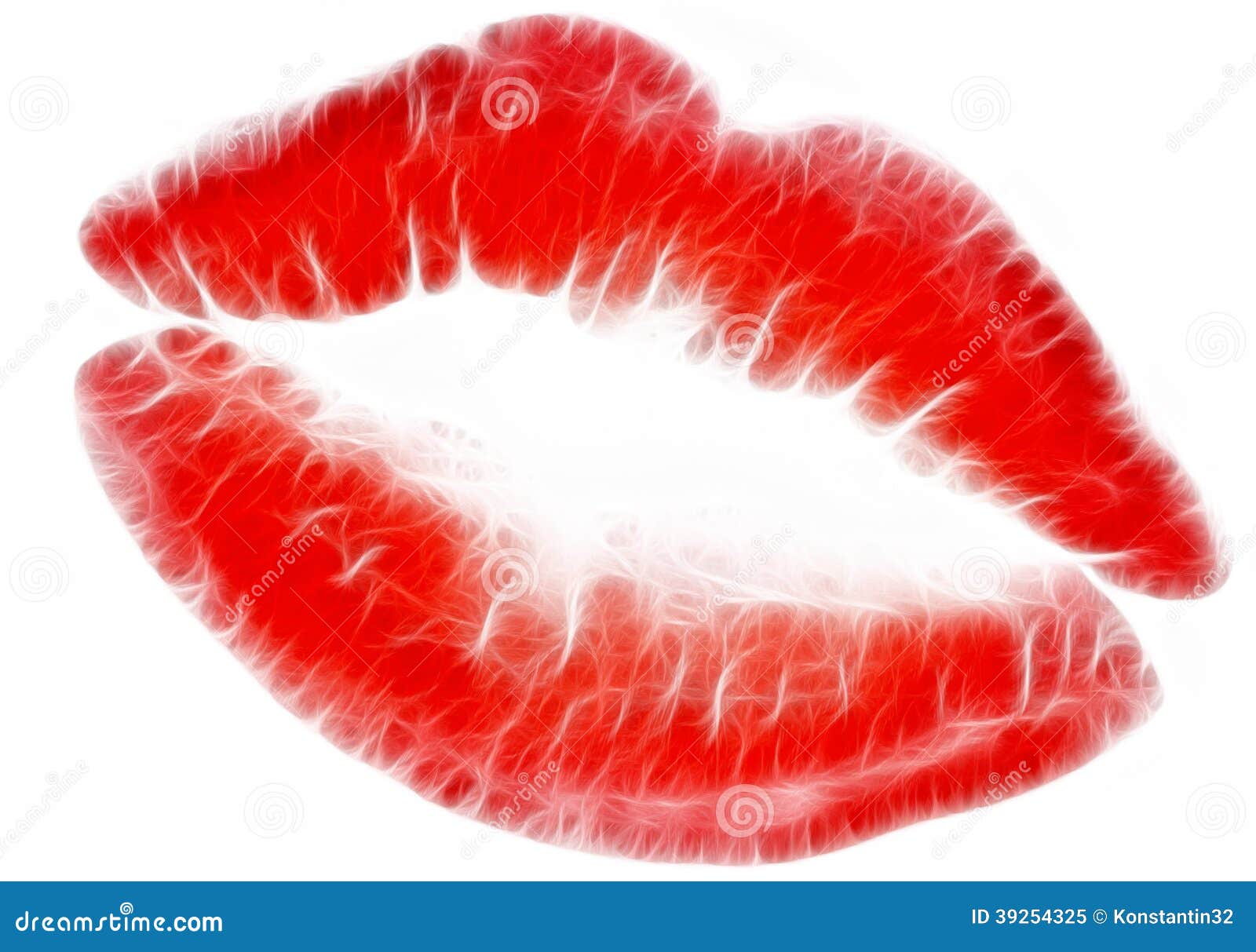 Lovely Red Woman Lips Isolated on White Stock Image - Image of girl ...