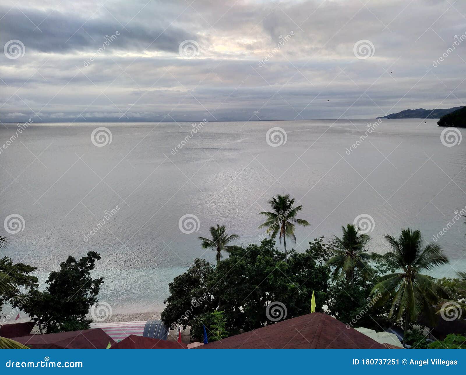 Lovely Samal Beach View from Above Stock Image - Image of nature ...