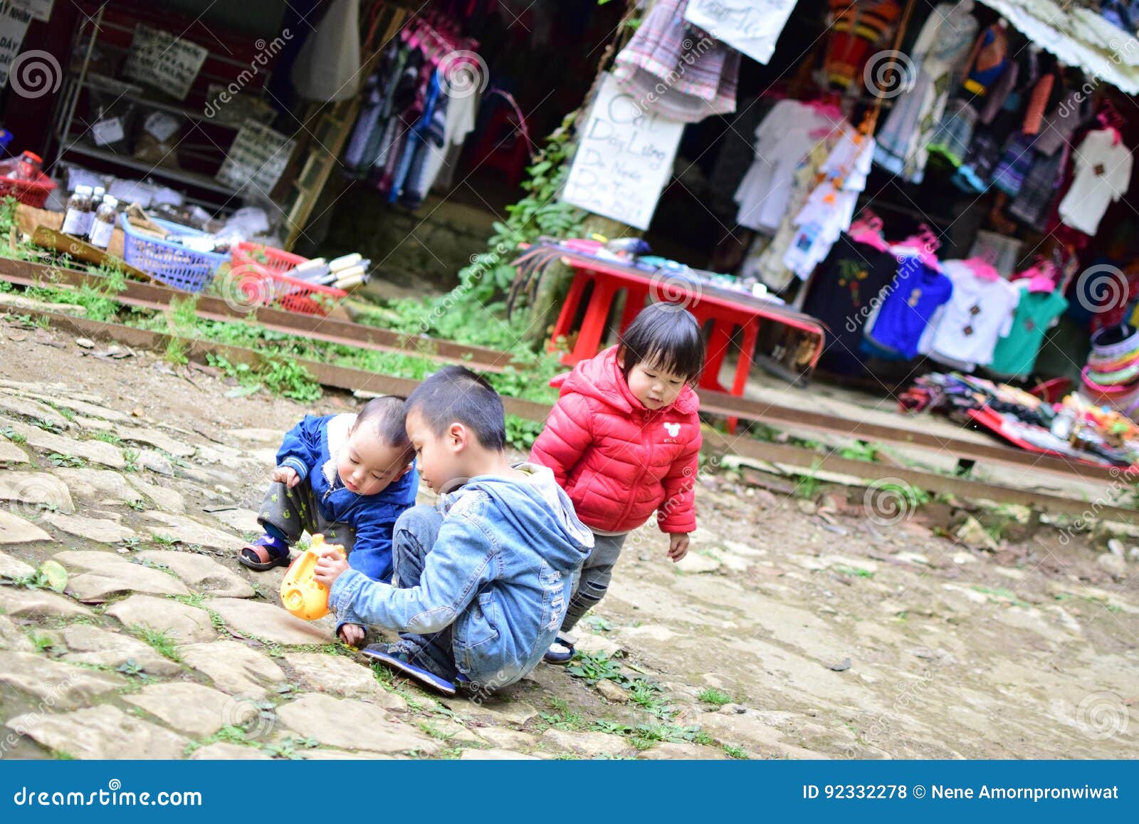 Lovely Sapa children editorial stock photo. Image of lovely - 92332278