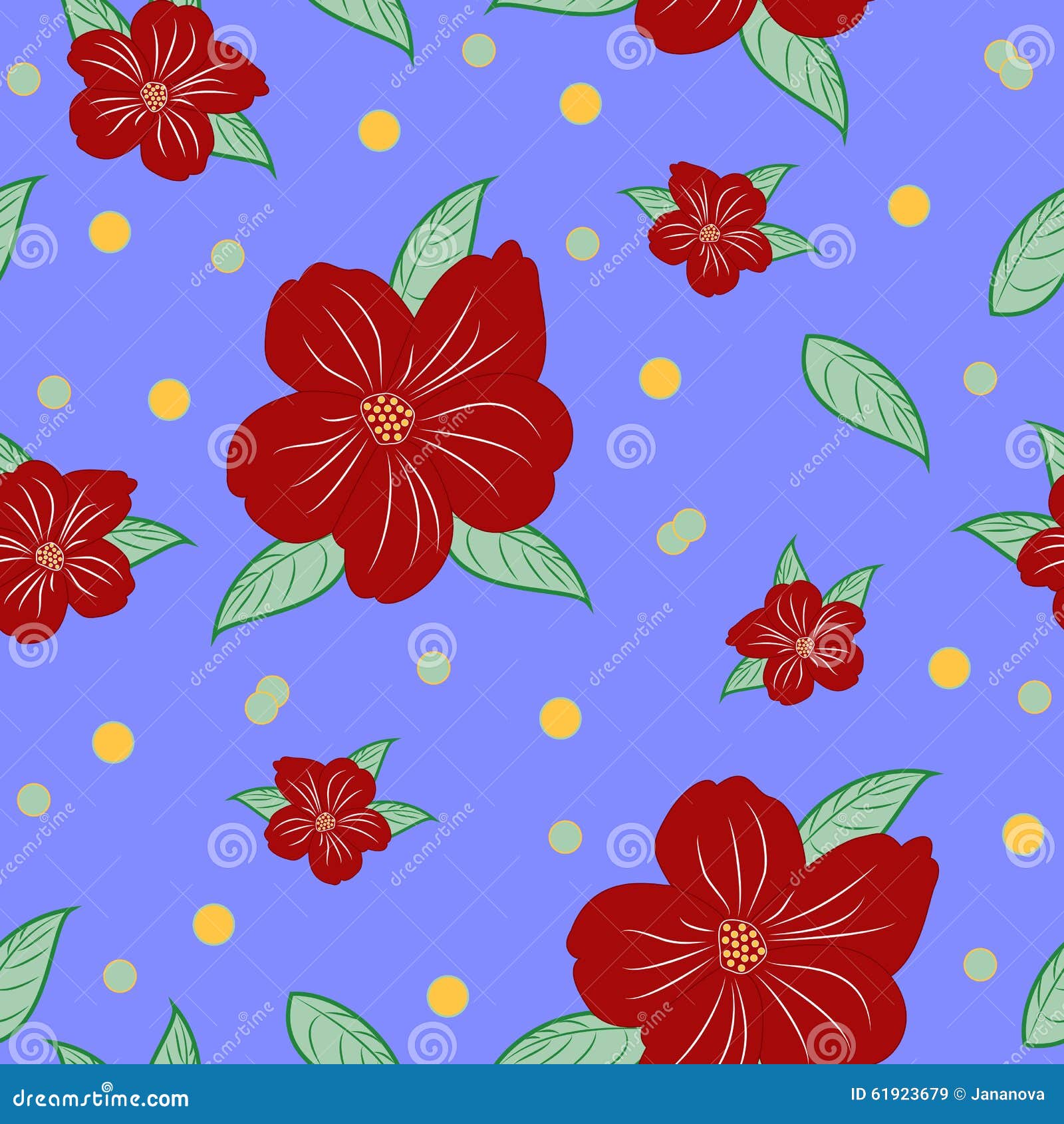 Lovely Seamless Pattern of Flowers. Endless Background Stock ...