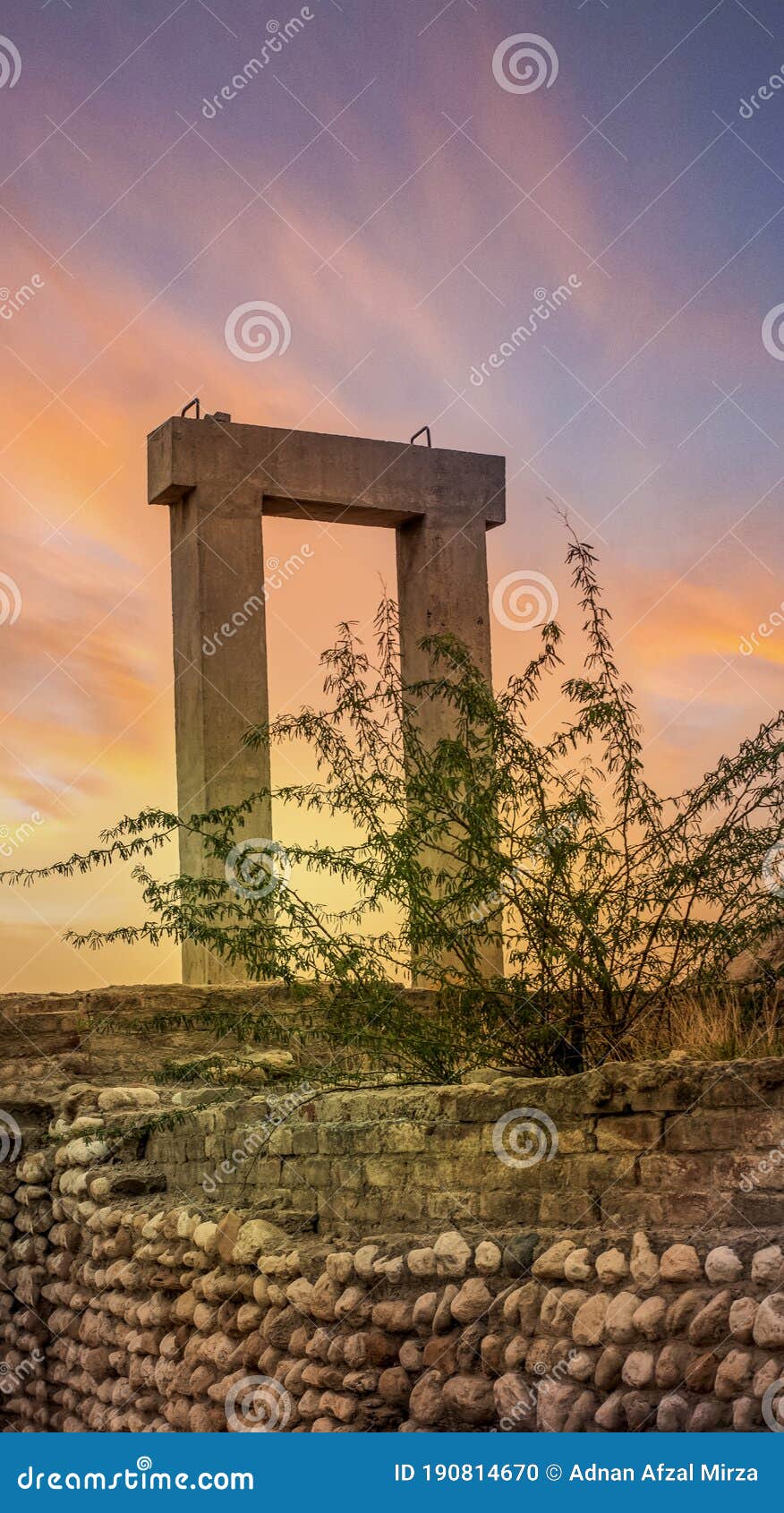 Lovely Sunset on Bridge Gate of Kaleem Shaheed Park Stock Photo - Image ...