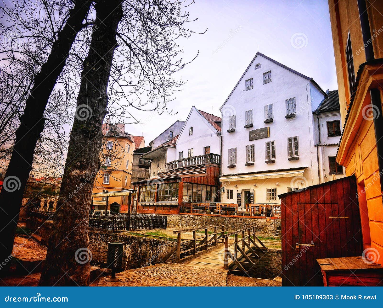 Lovely town stock image. Image of town, architecture - 105109303