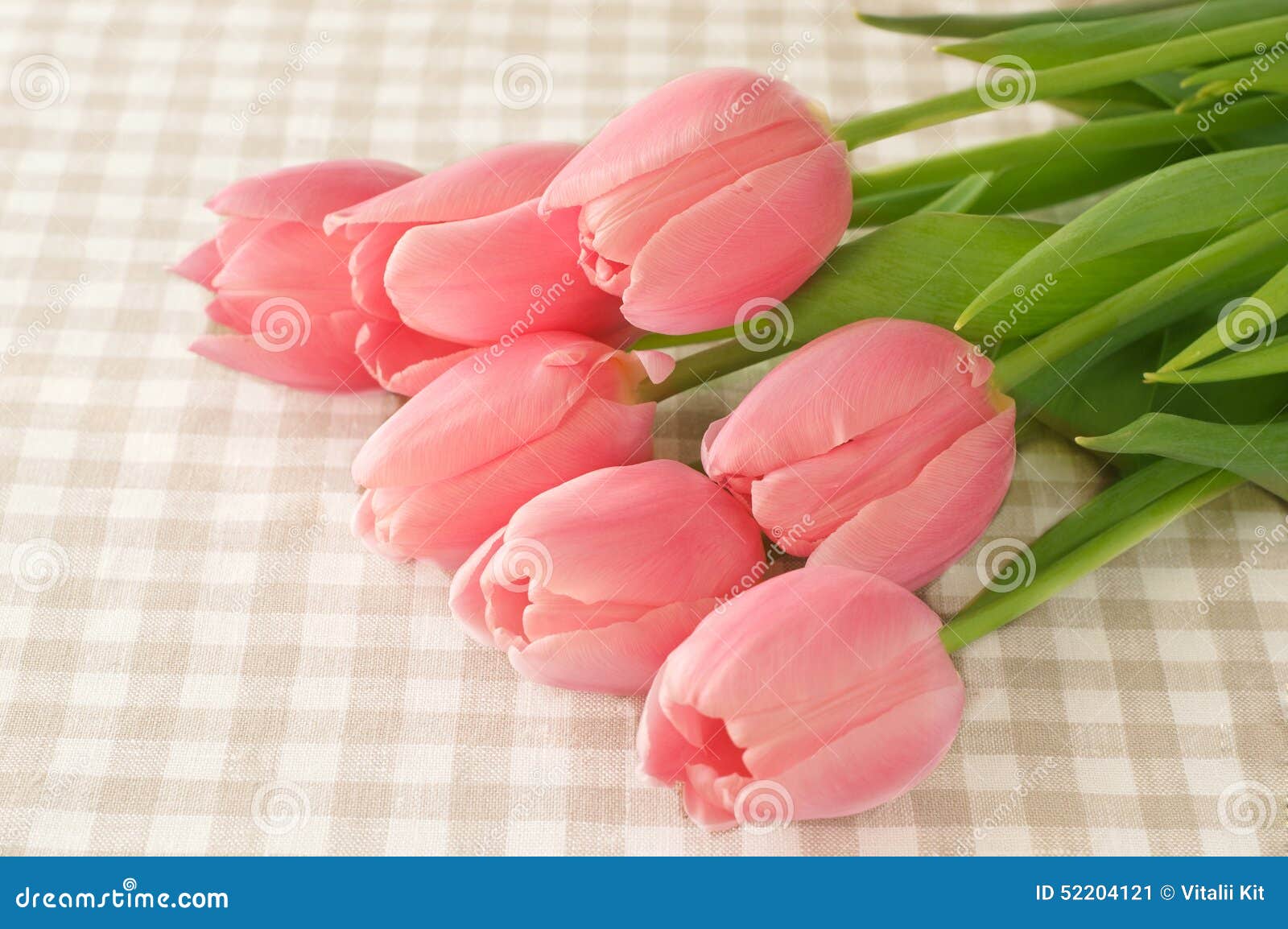 Lovely Tulip Flowers on Table, Stock Image - Image of bouquet, april ...