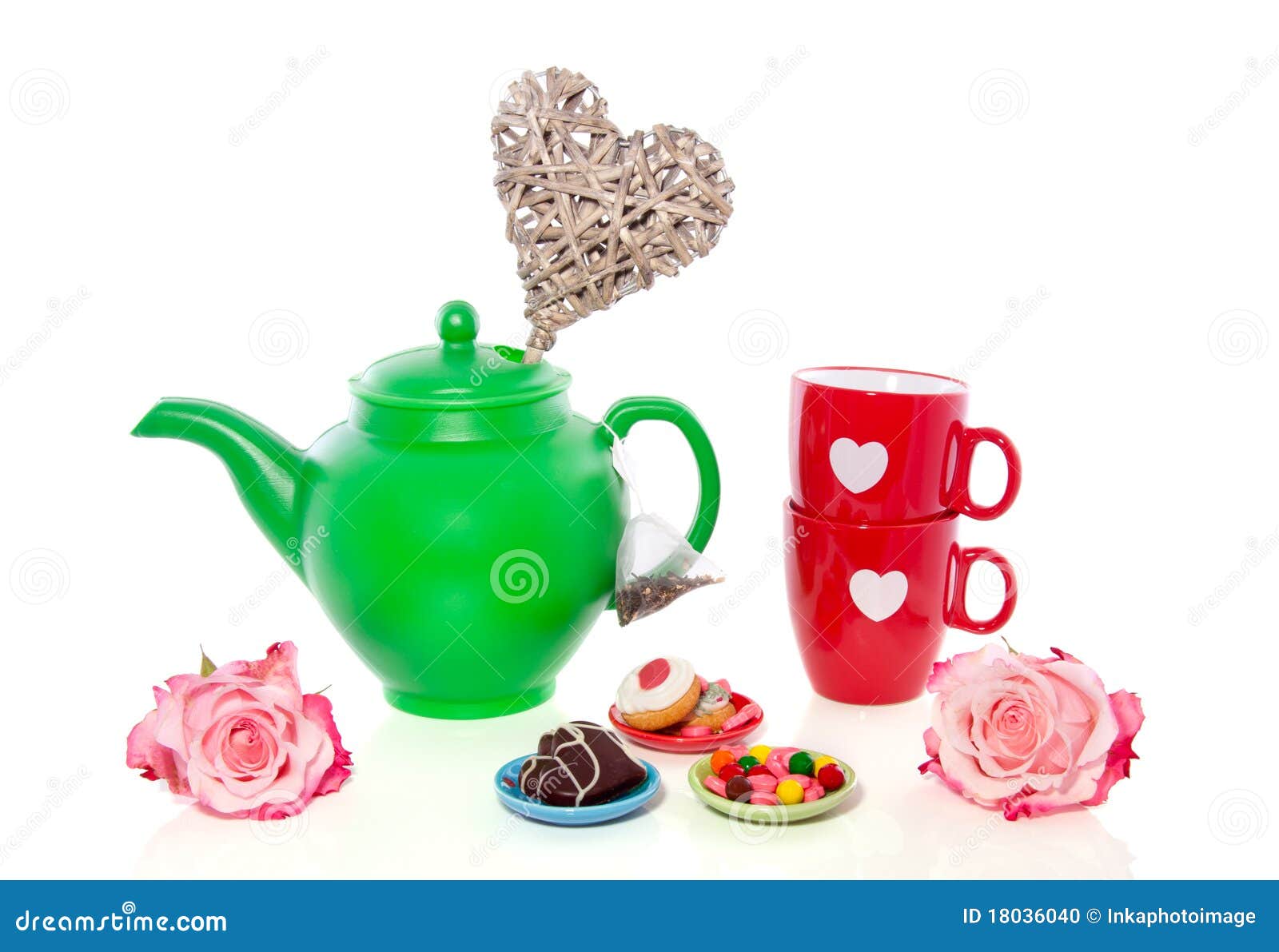 A Lovely Valentine High-tea Stock Photo - Image of natural, black: 18036040