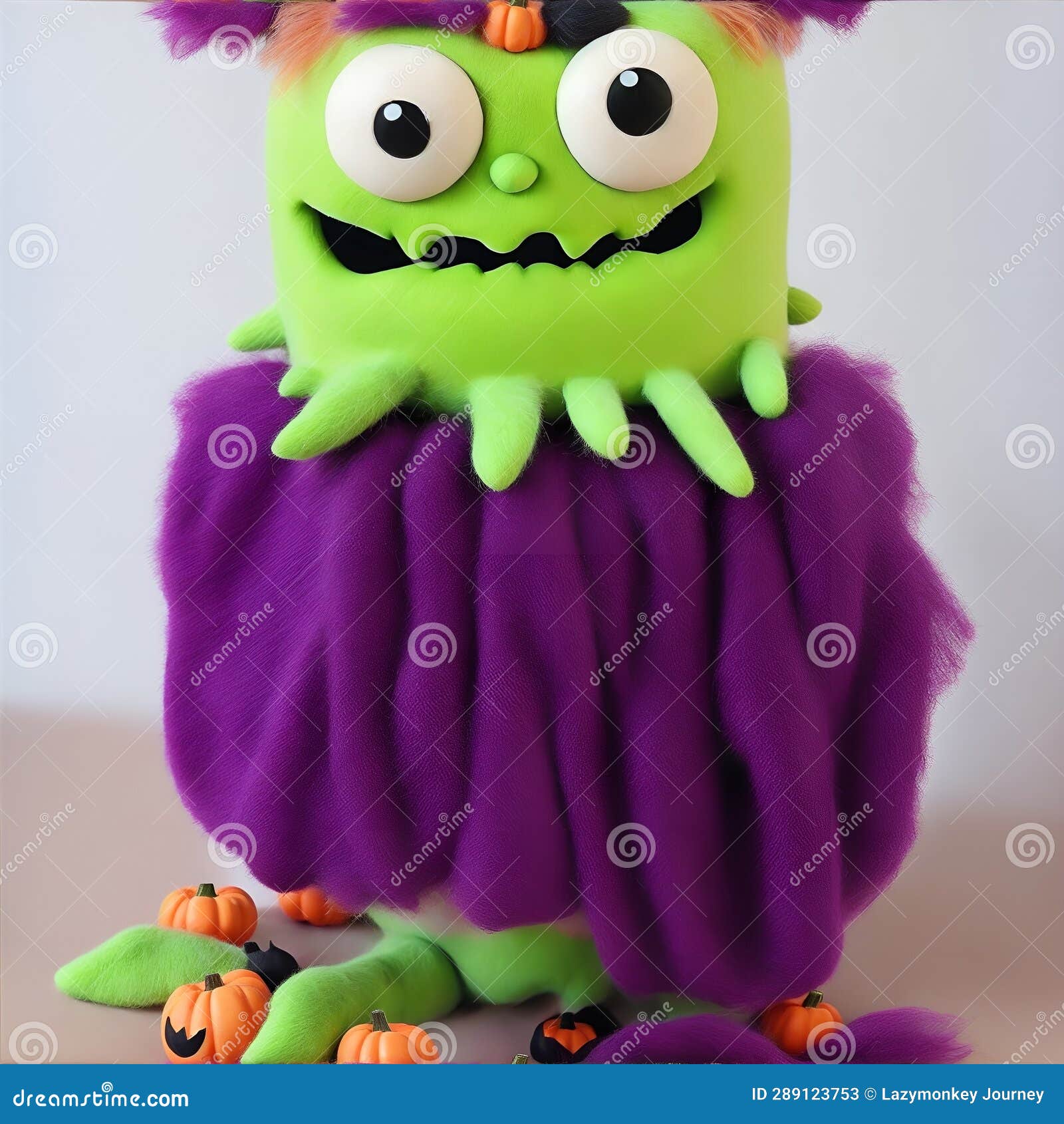 Weird Monster, Alien Or Extraterrestrial . Scary Fairytale Magical ...