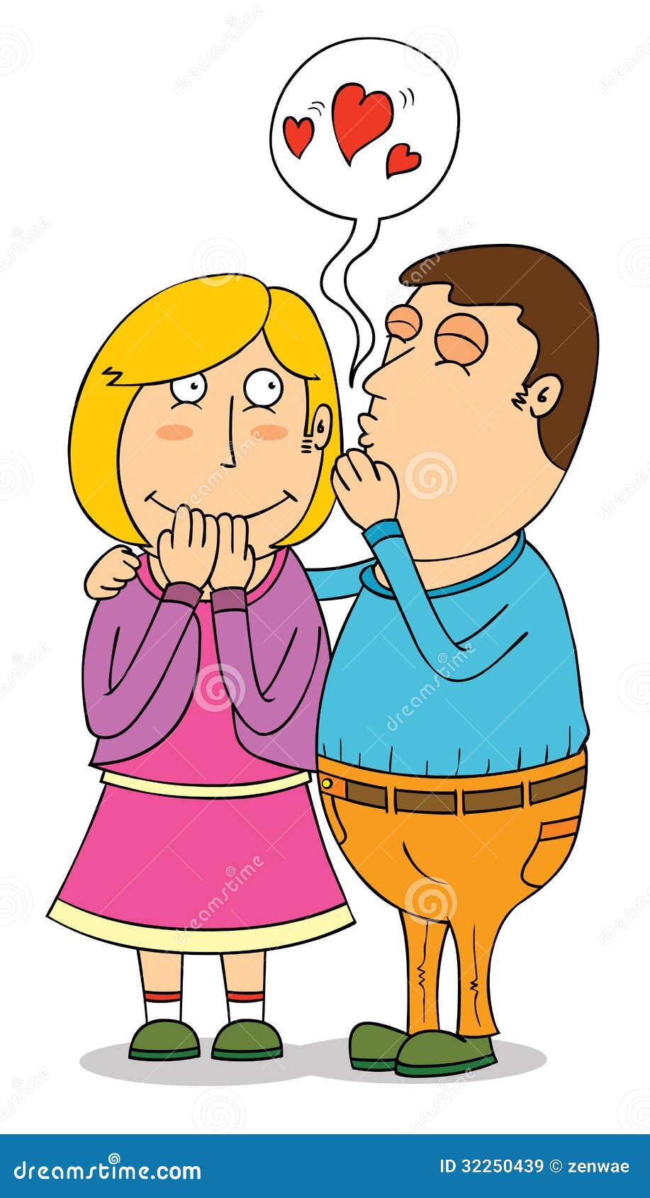 Lovely Whisper Royalty Free Stock Images - Image: 32250439