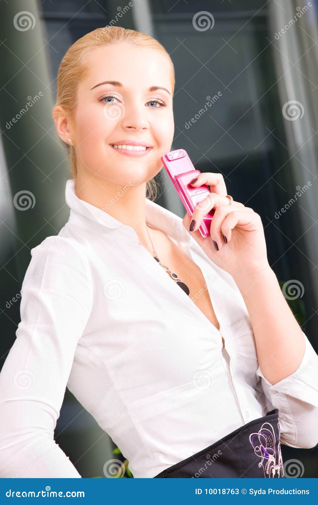 Lovely Woman with Cell Phone Stock Image - Image of cell, human: 10018763