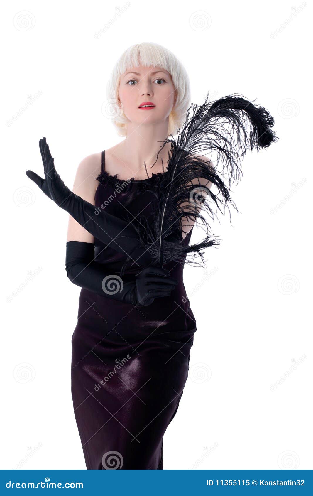 Lovely Woman in Retro Style Stock Image - Image of person, freshness ...