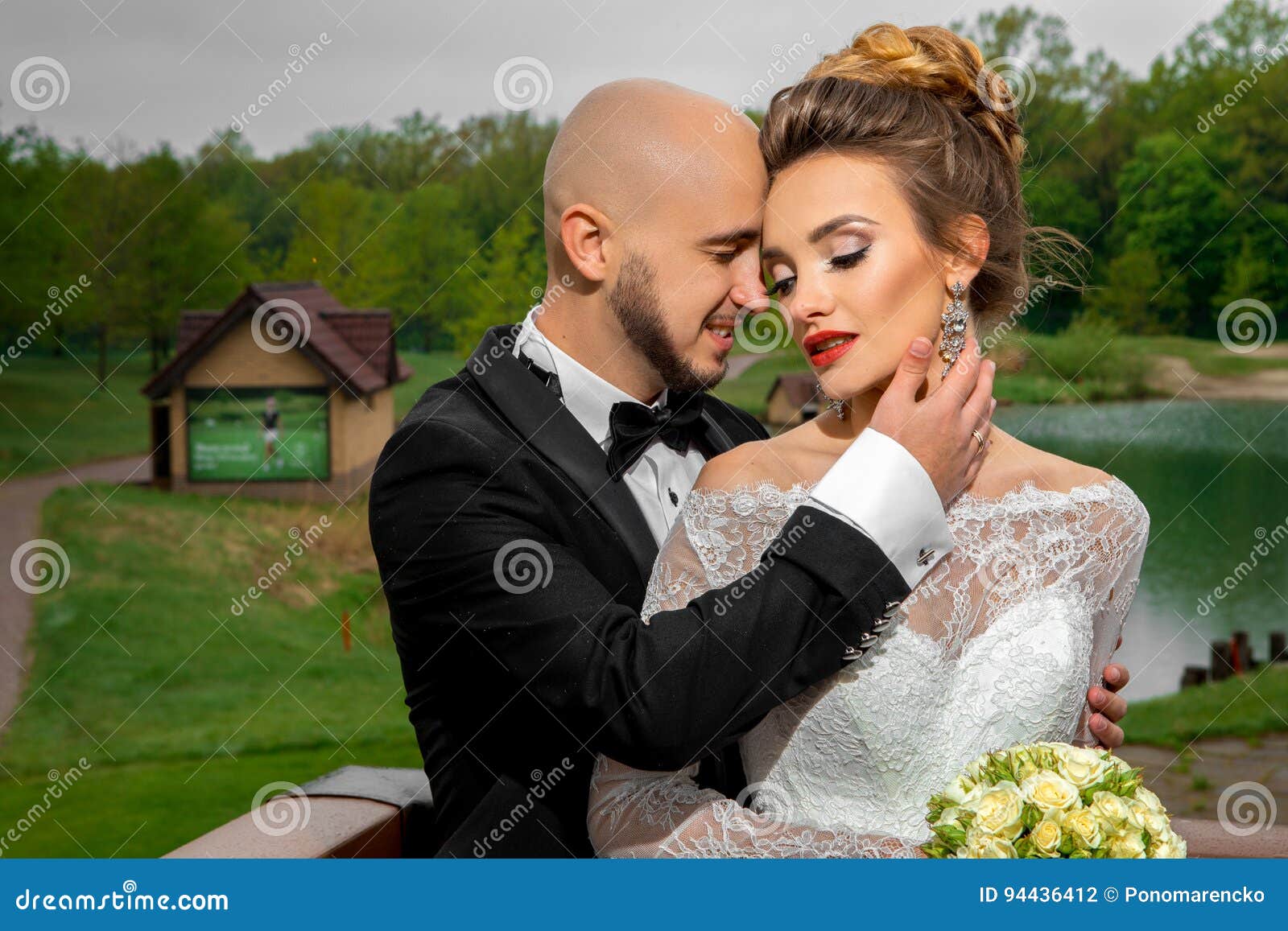 Lovely Young Married Couple Hugging Stock Photo - Image of beautiful ...