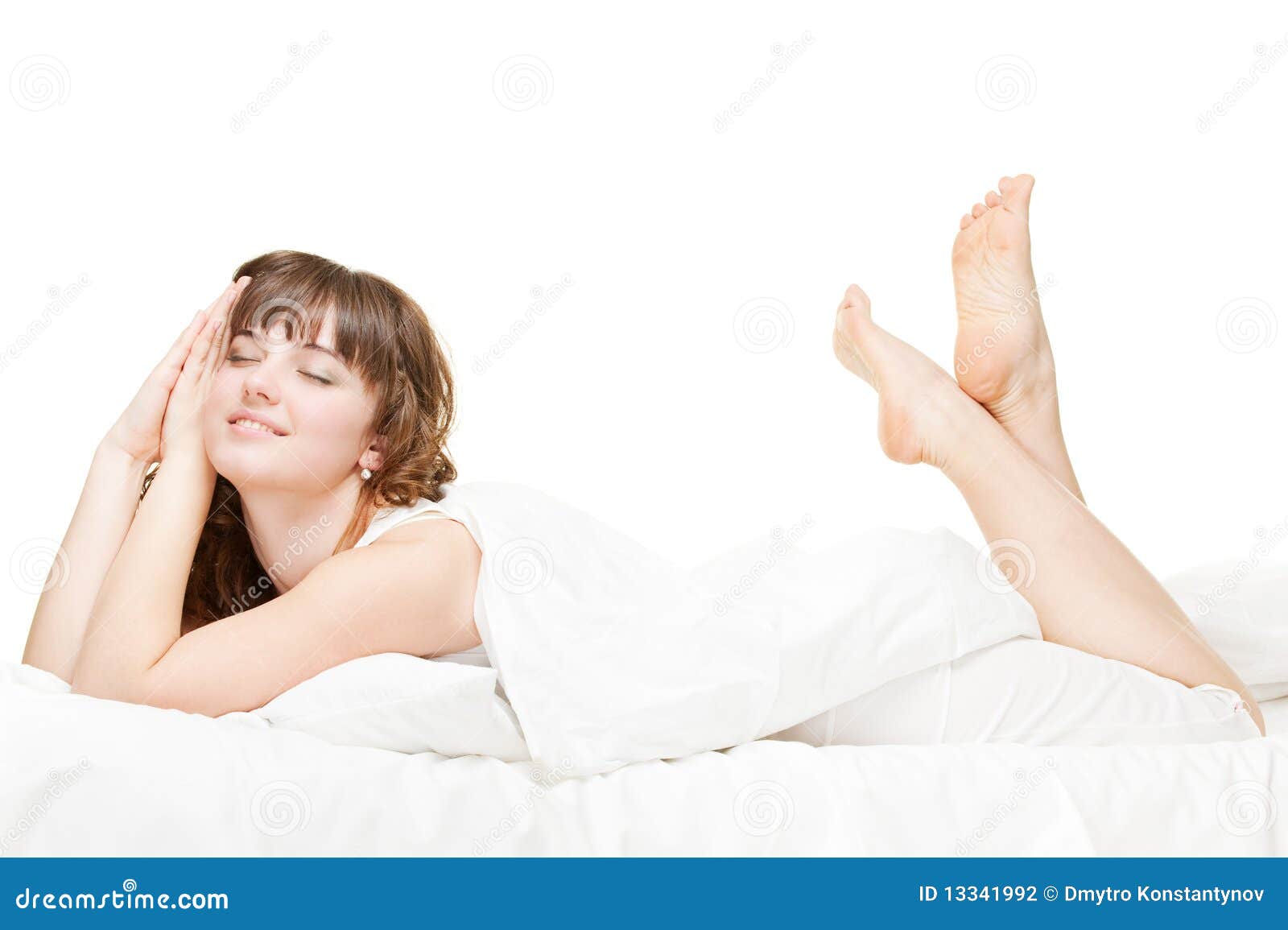 Lovely Young Woman Luxuriating Stock Photo - Image of girl, luxuriate ...