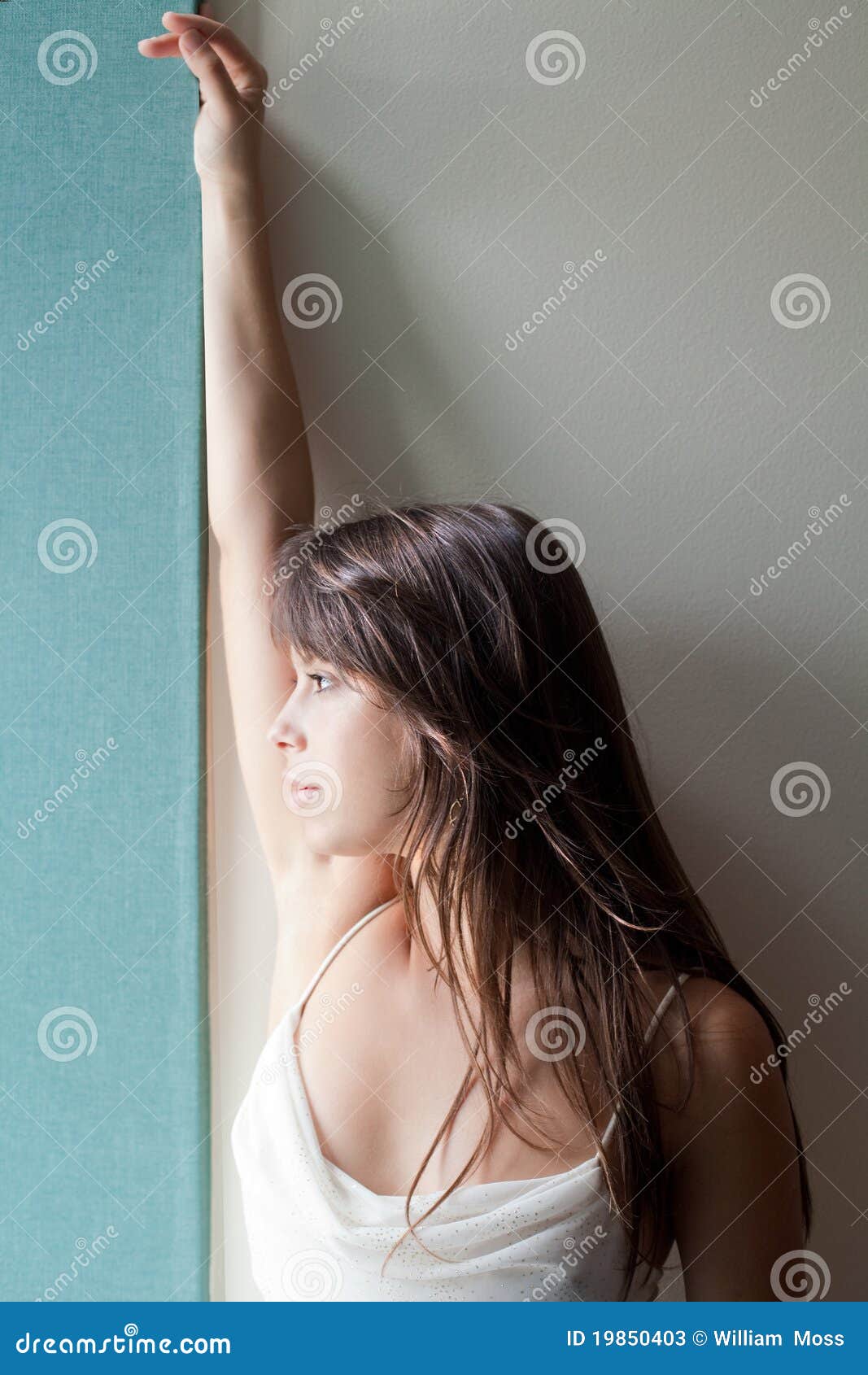 Lovely Young Woman with Natural Lighting Stock Image - Image of pretty ...