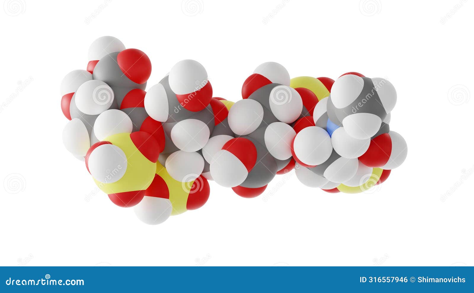 Lovenox Molecule, Heparin, Molecular Structure, Isolated 3d Model Van ...