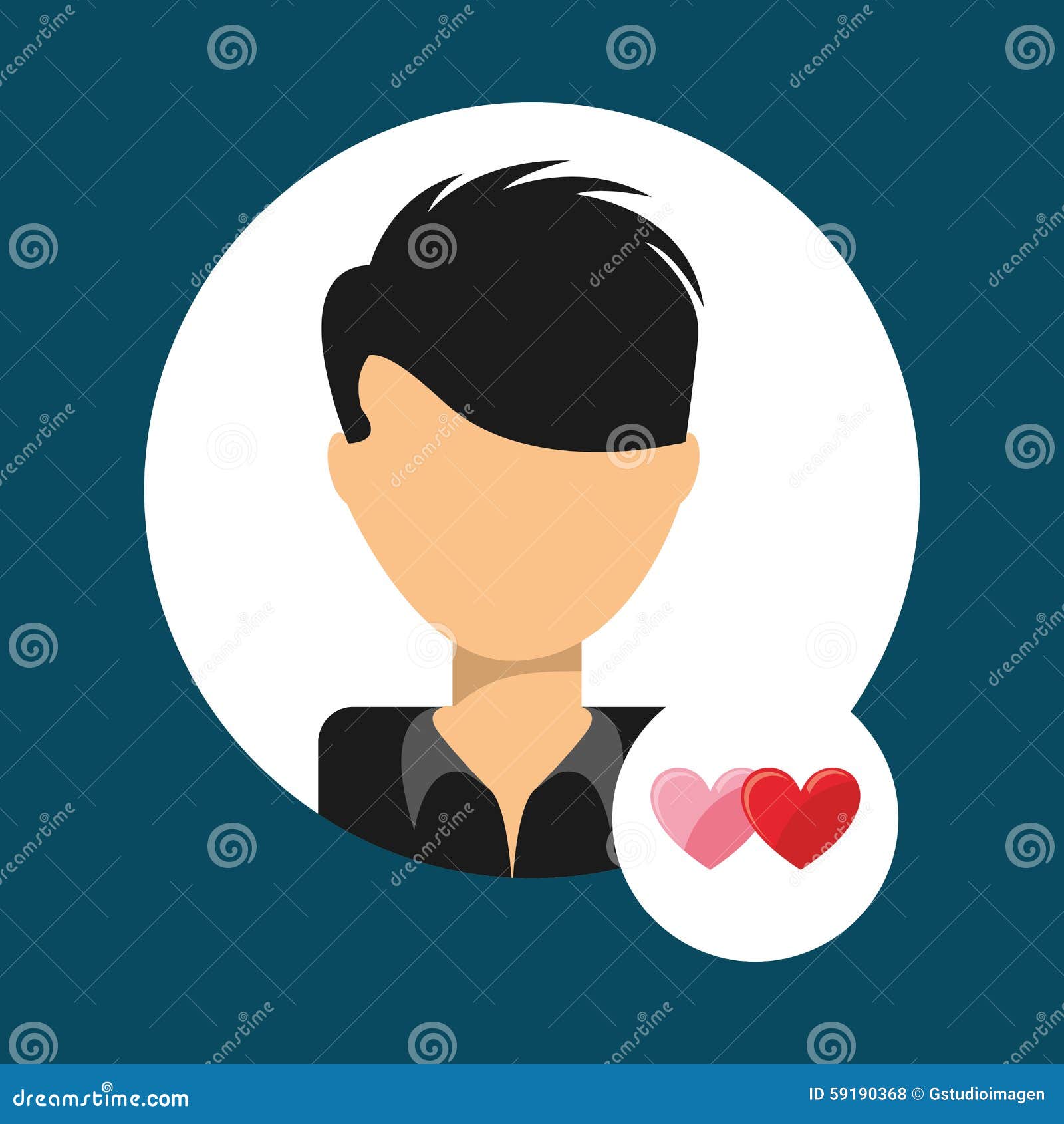Lover Avatar Stock Vector - Image: 59190368