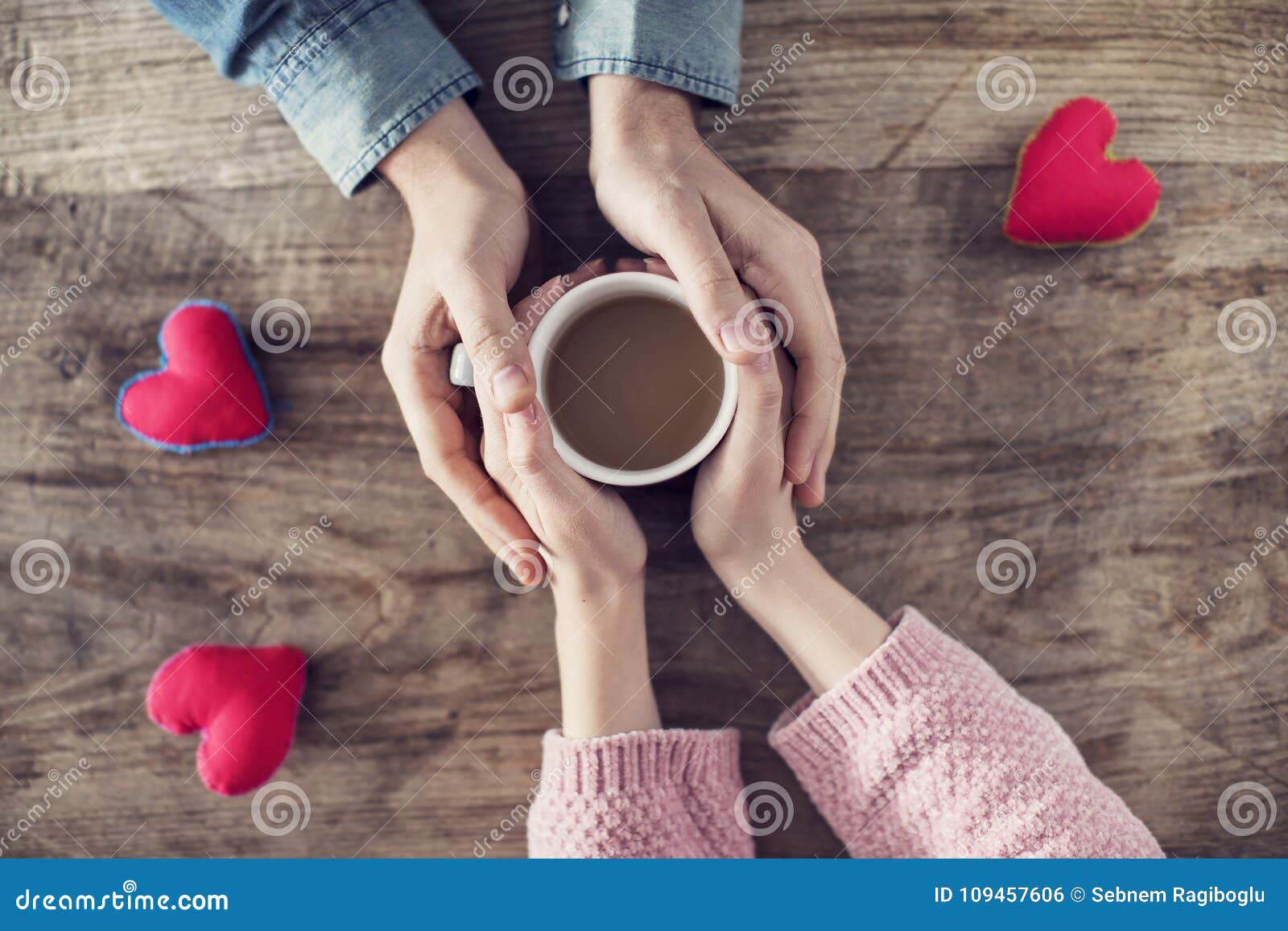 Lover holding coffee mug stock photo. Image of high - 109457606