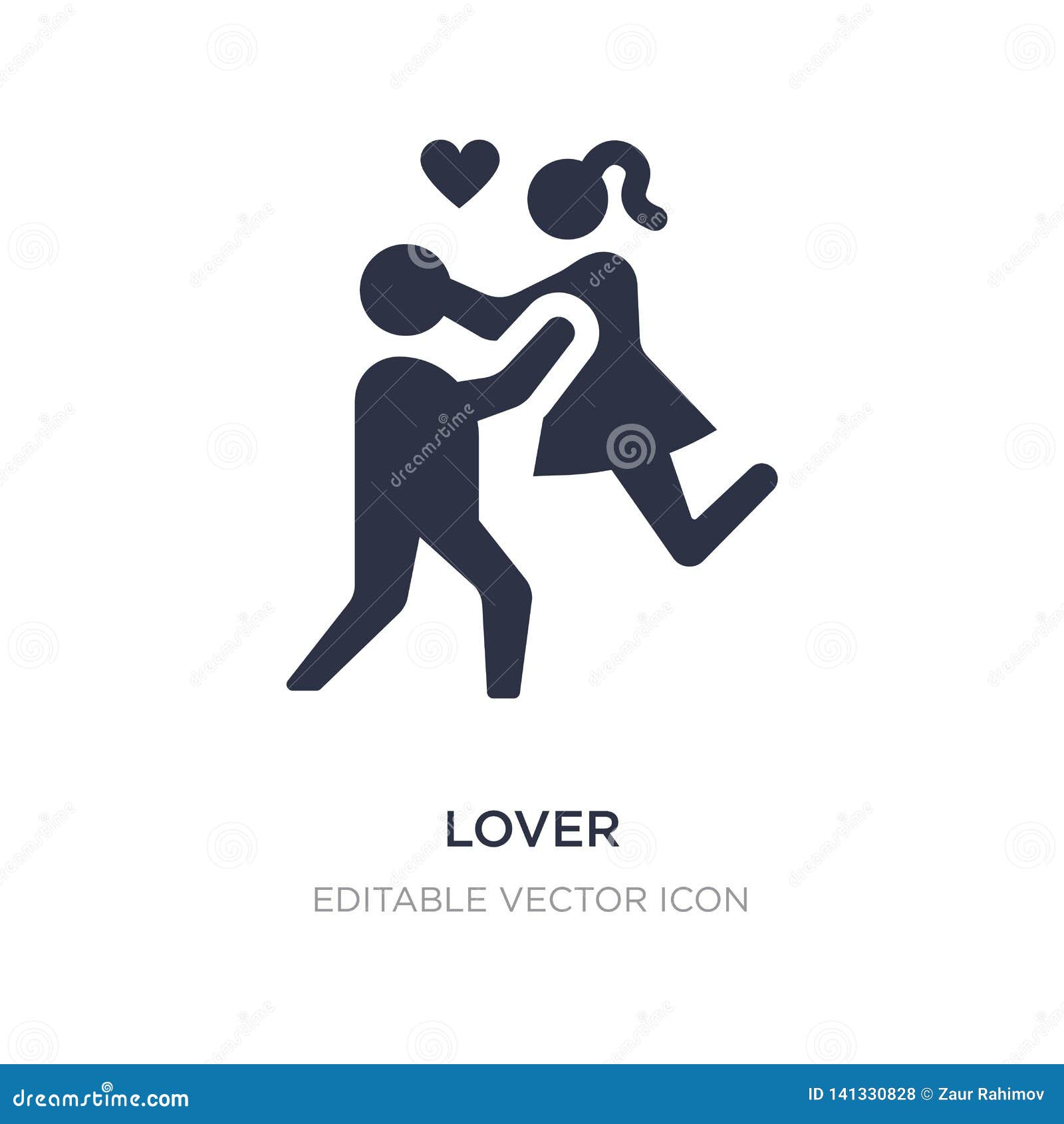 Lover Icon on White Background. Simple Element Illustration from Shapes ...
