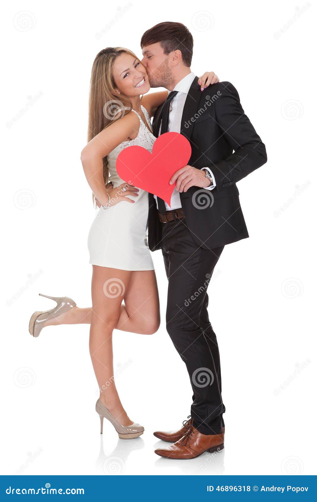 Lover Showing Affection for Lady Stock Photo - Image of celebrate ...