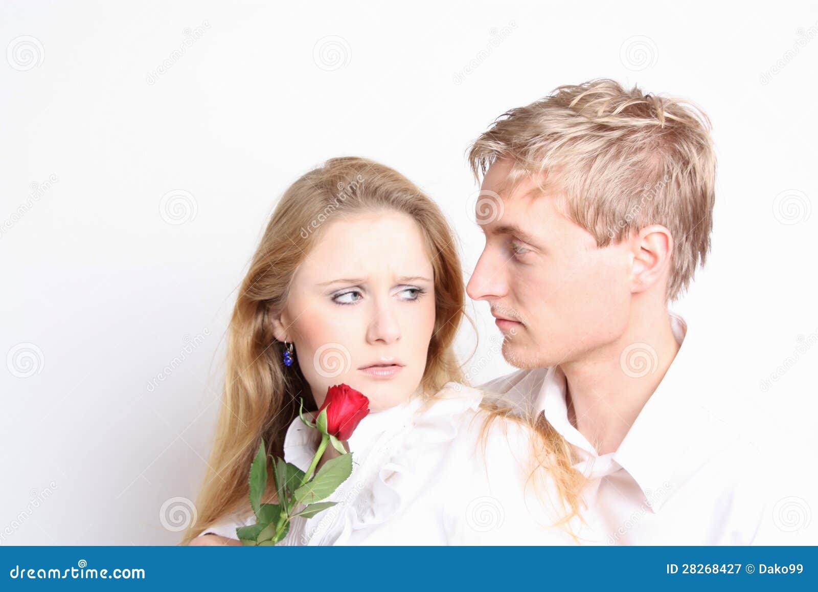 Lovers in dispute stock image. Image of male, lovers - 28268427