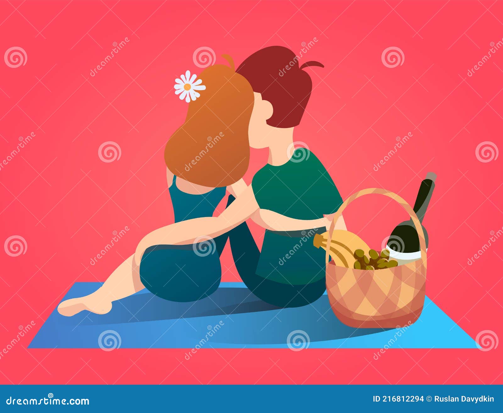 Lovers Embrace. Stylization Under The Retro Comic Book Love Scene ...