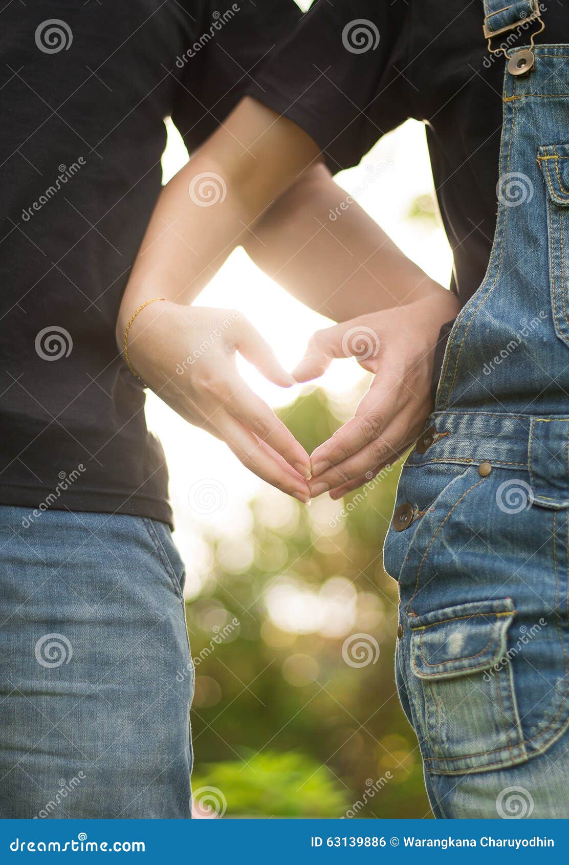 Lovers Hands Makeing Heart Shape Together by Hand Stock Photo - Image ...