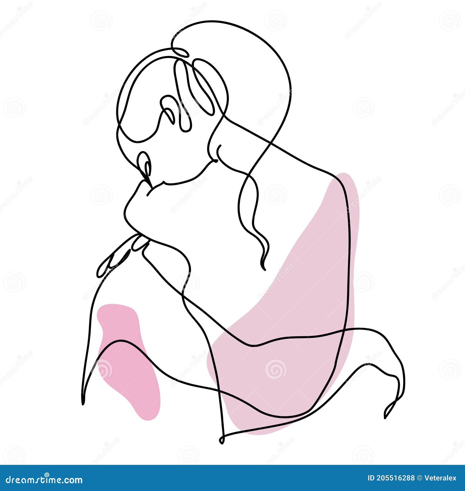 Lovers. Hugs. Love in One Line Stock Vector - Illustration of vector ...