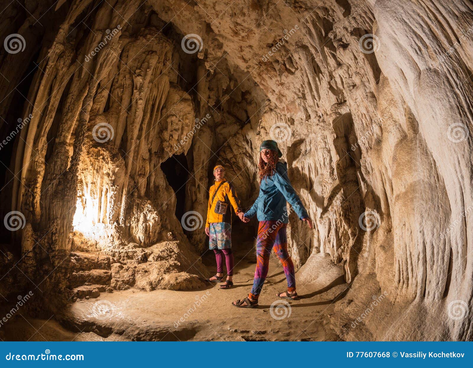 Lovers Kissing in a Cave Underground Stock Photo - Image of caving ...