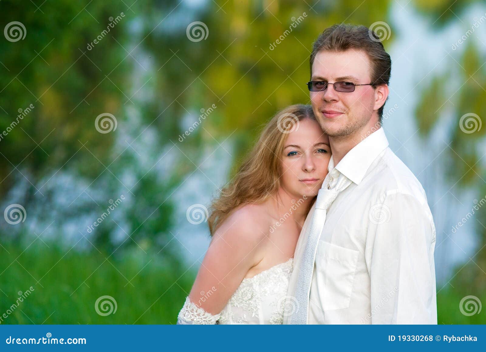 Lovers by the lake stock photo. Image of evenin, love - 19330268