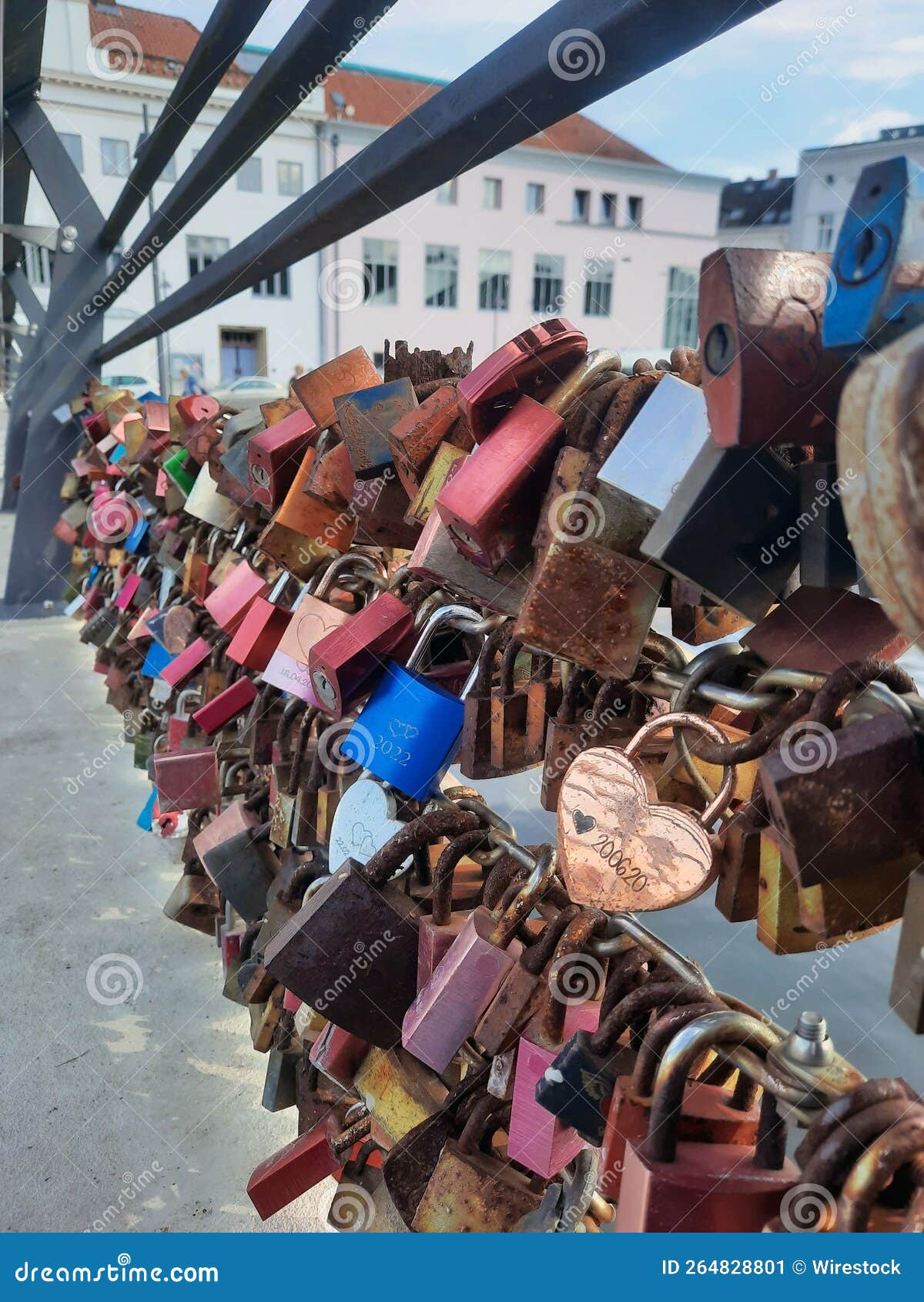 Locks Of Lovers On A Bridge Royalty-Free Stock Photography ...