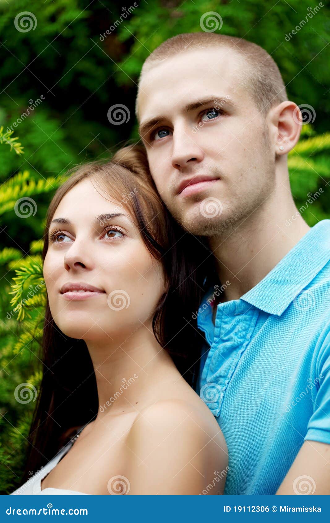 Lovers in the Park on a Date Stock Photo - Image of date, flirtation ...