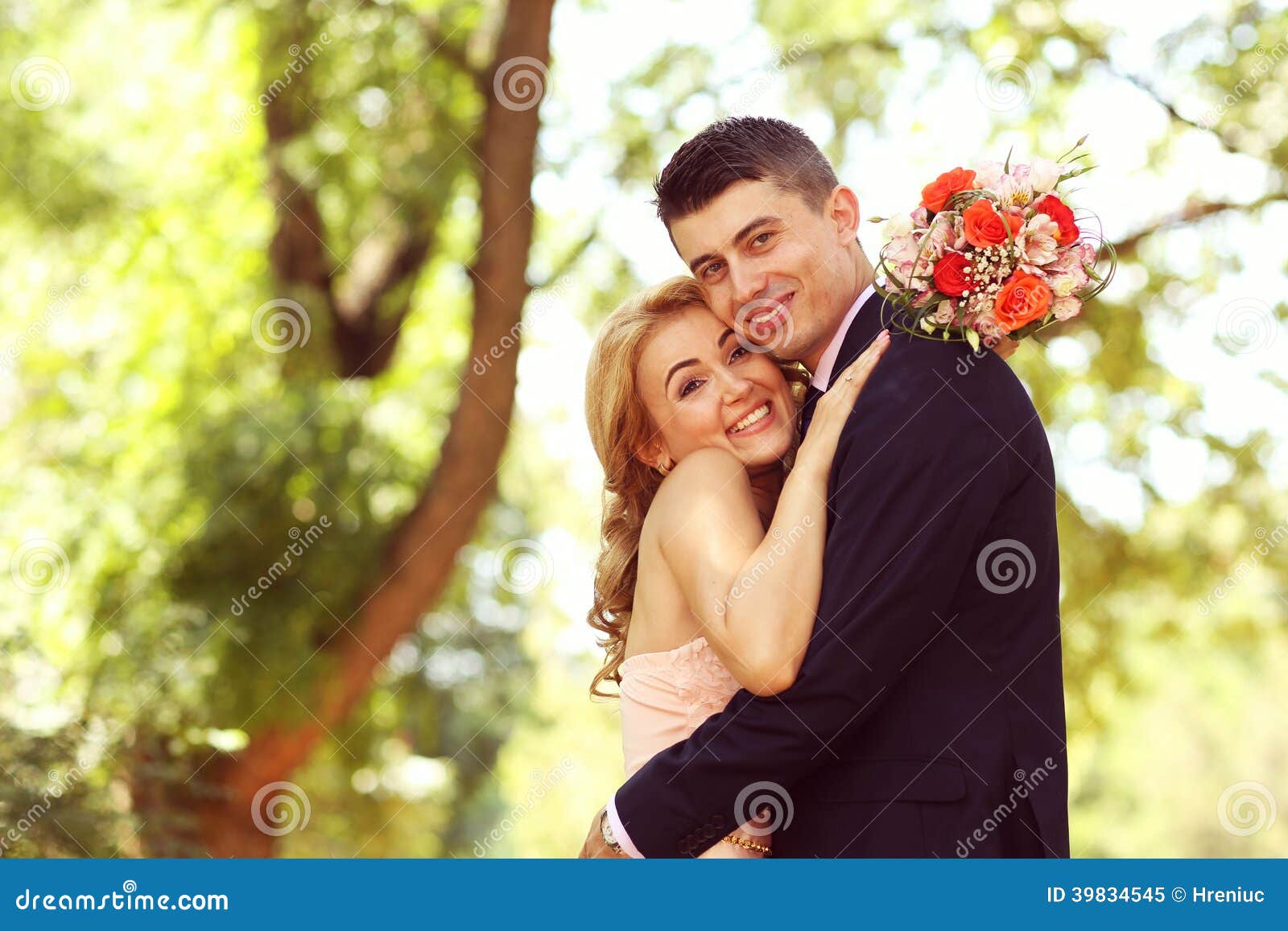 Lovers in park stock image. Image of holiday, race, beautiful - 39834545